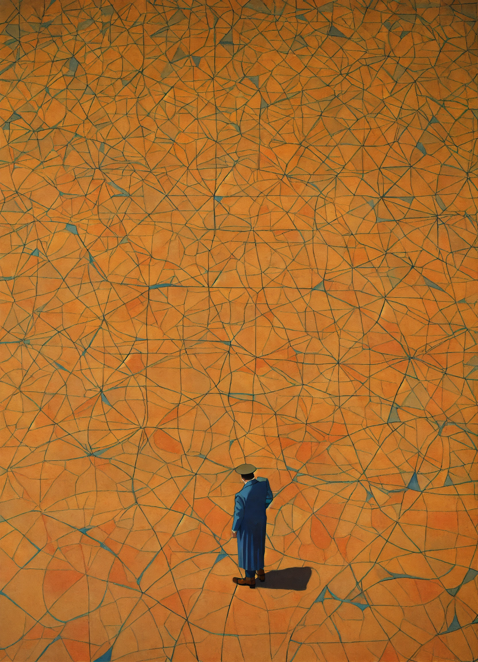 Lexica - Outline of small human body gazing into the 4 corners of the ...