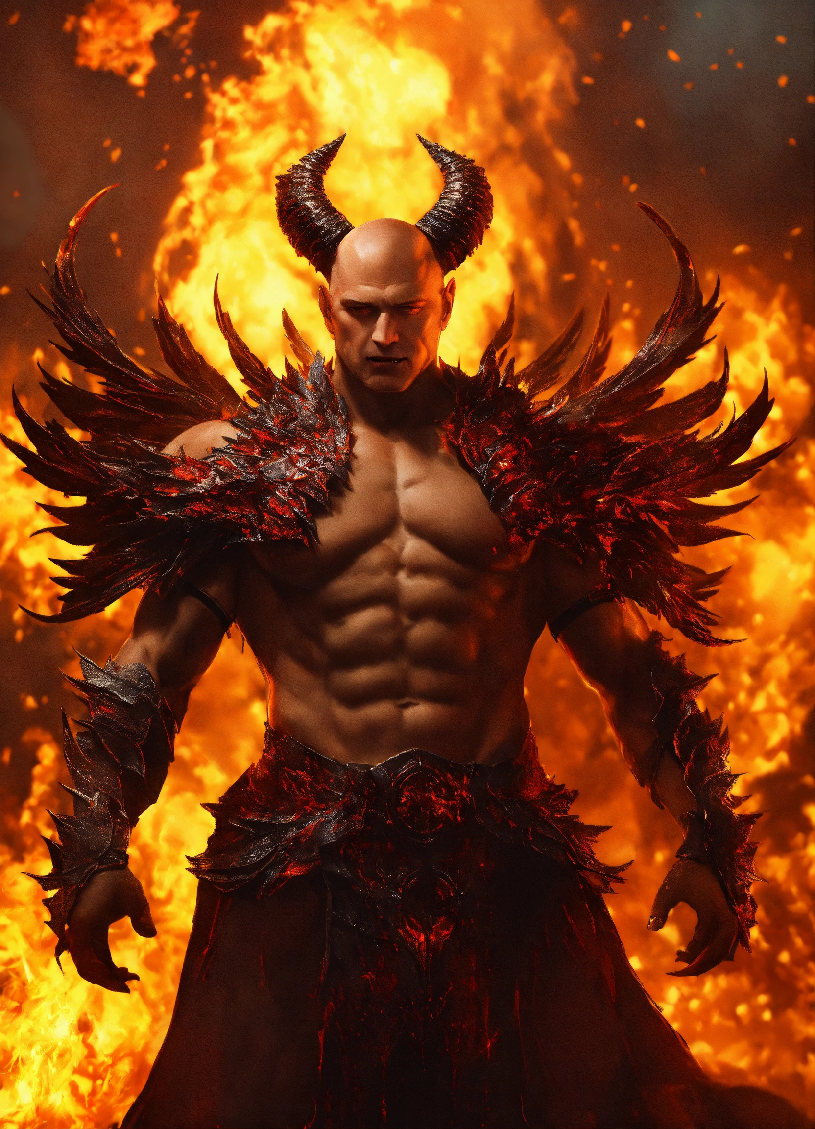 Lexica - Yevgeny prigozhin of wagner as demon with fangs and wings and ...