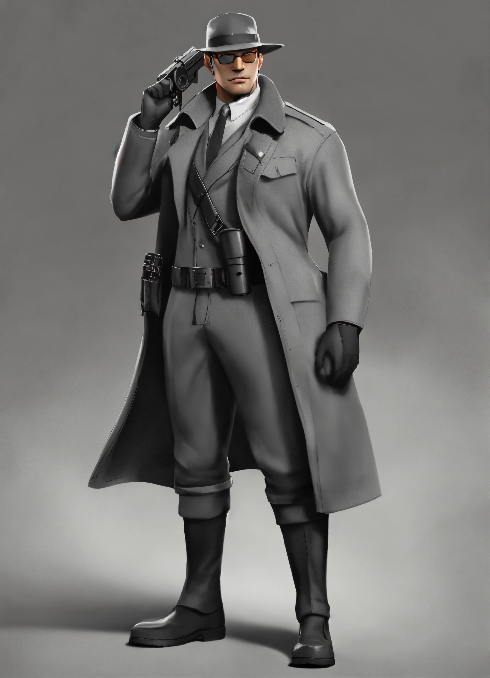 Lexica - Spy from Team Fortress 2, best quality, cloudy gray background ...