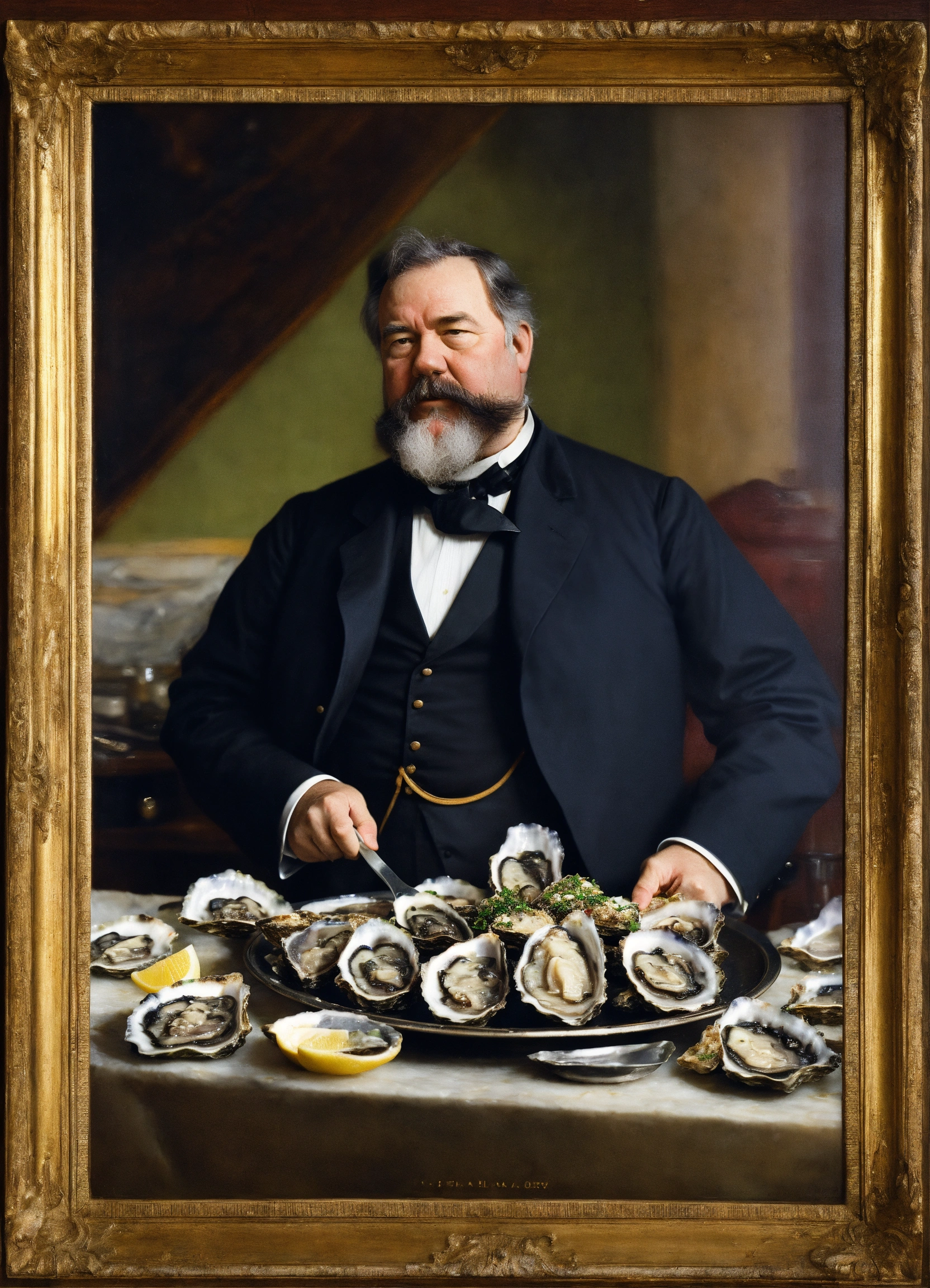 Lexica - President Chester A. Arthur looking down in excitement as raw ...