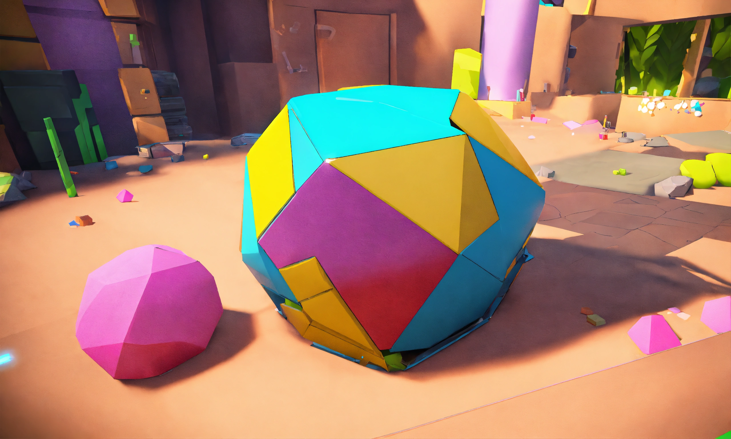 Lexica - Geometric shapes, unreal engine, mechanic style, cute, 8k ...