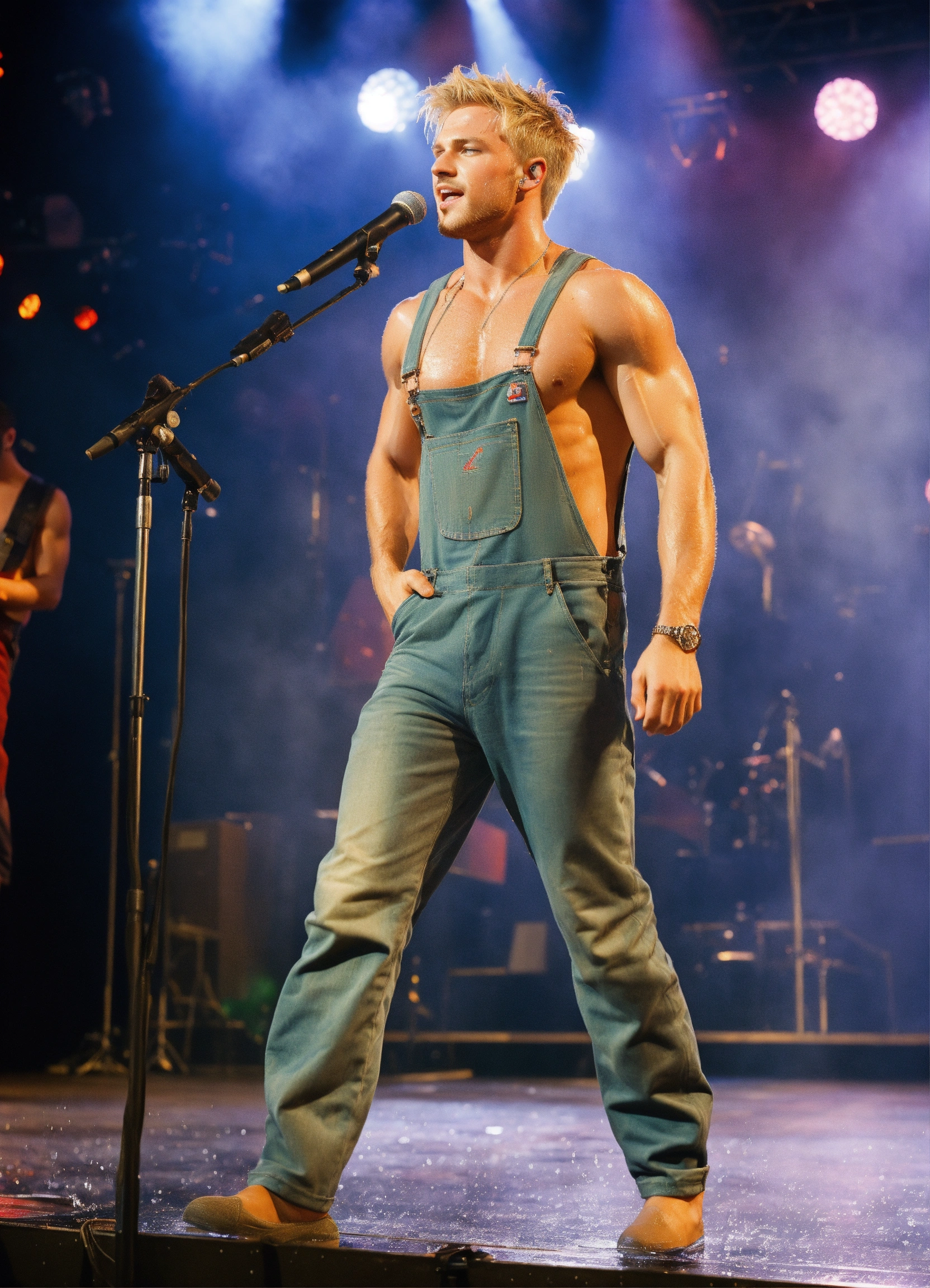 Lexica - An impressive realistic photo of cute blonde, blue eyed, hunky ...