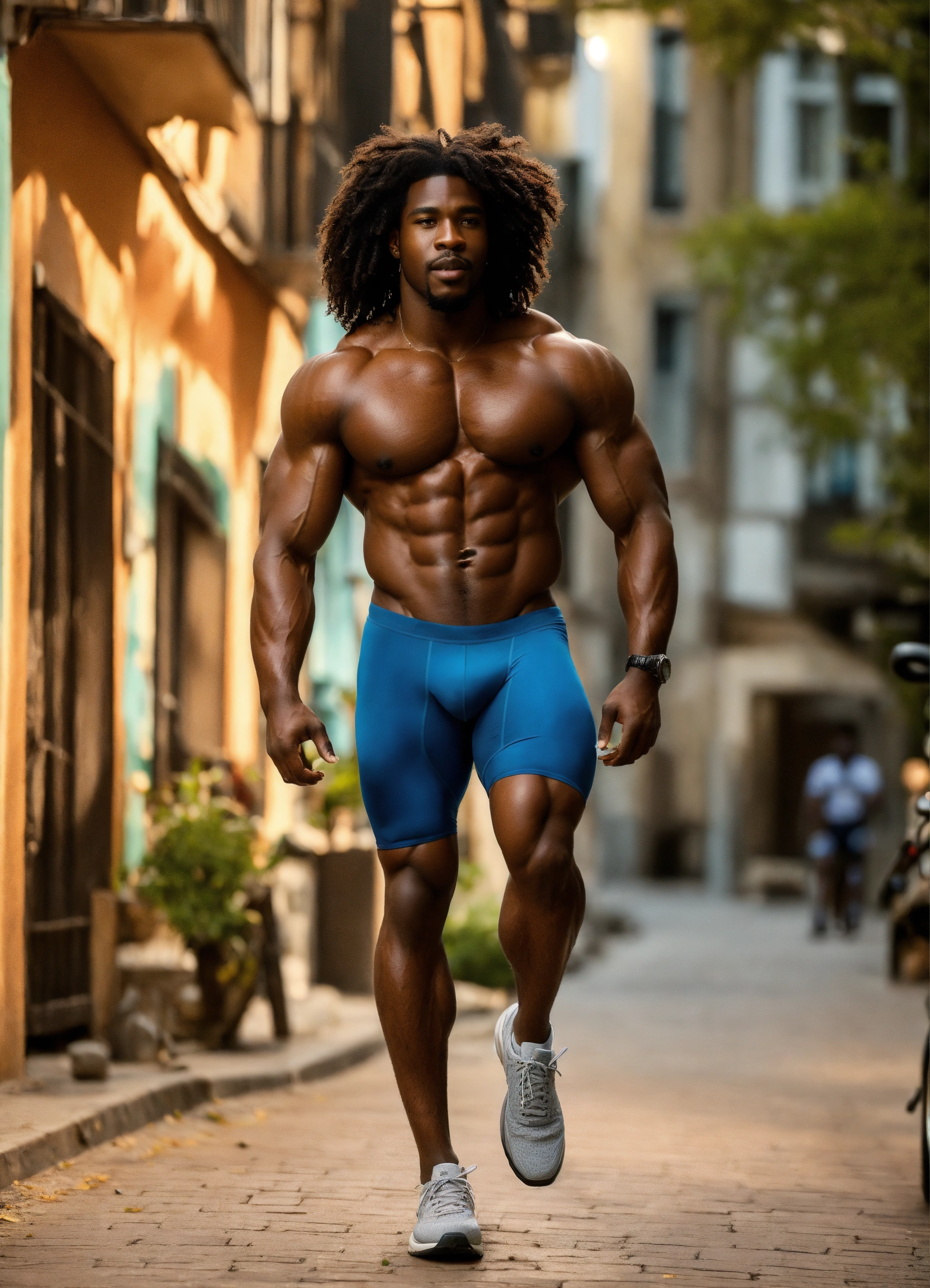 Lexica - African men, long hair, well-developed body muscles ...