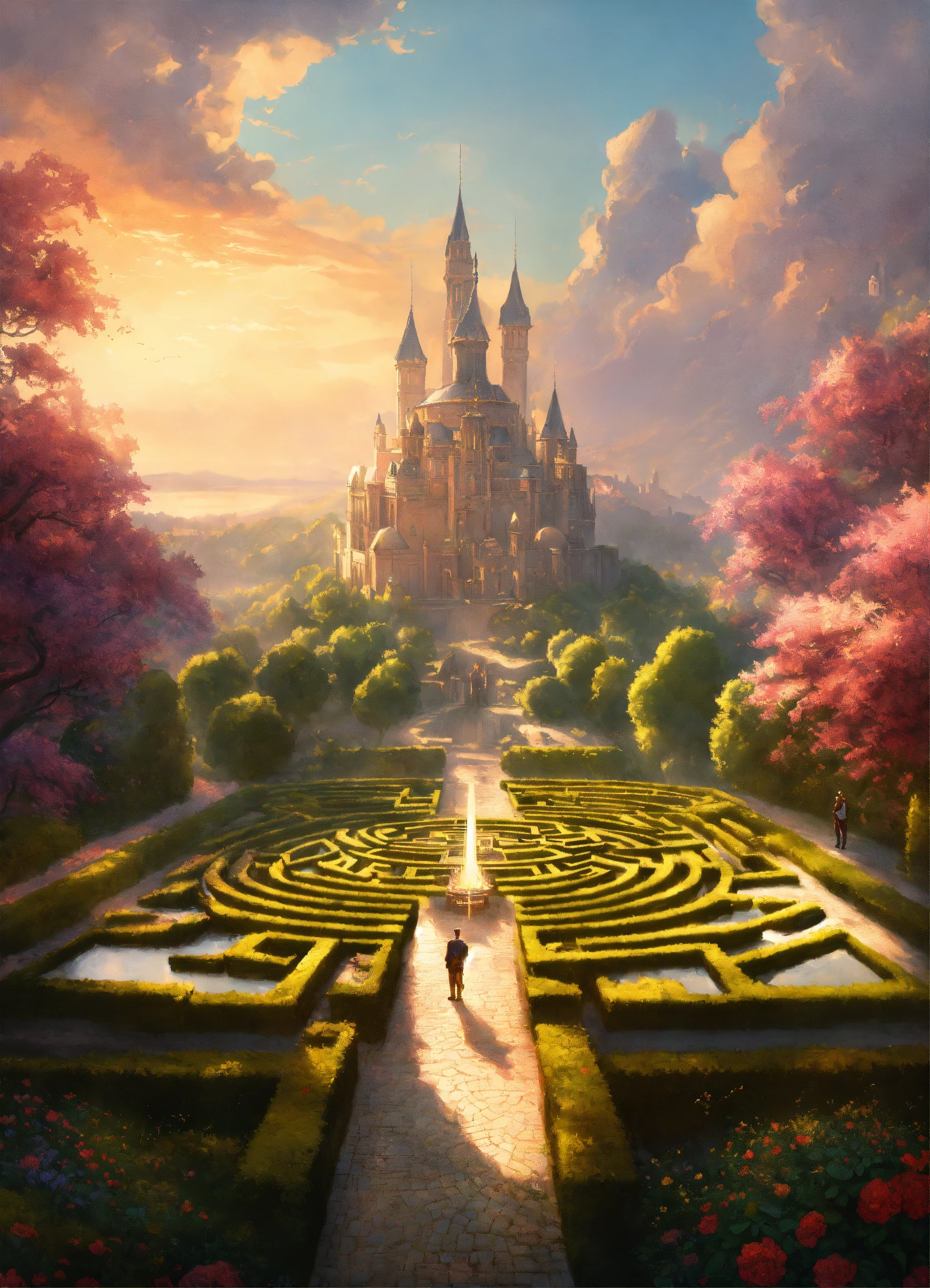 Lexica - Epic view, wide angle, elegant fantasy capital city, magical ...