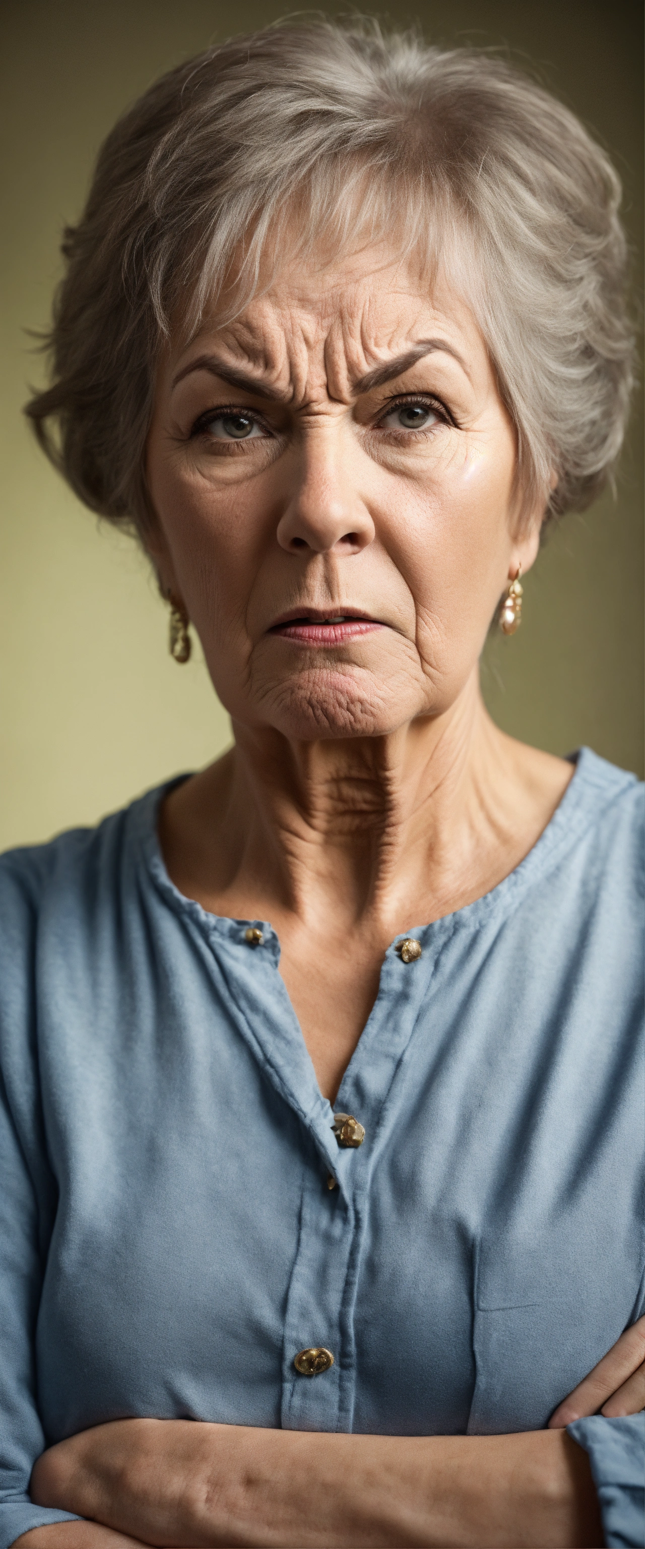 Lexica - Angry, disgruntled mother-in-law. Realistic photo