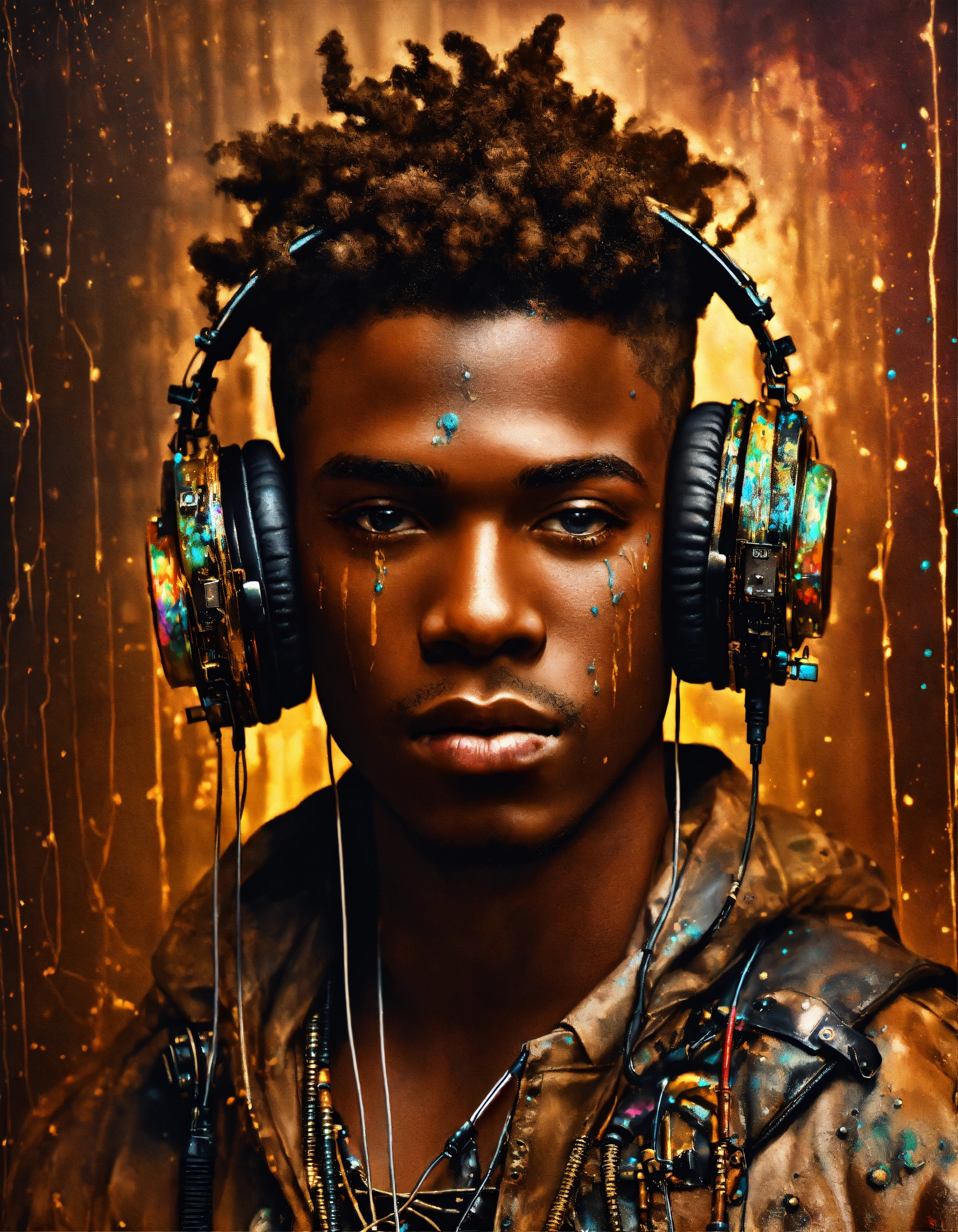 Lexica - Gothic-punk African American deep dark complexioned male ...