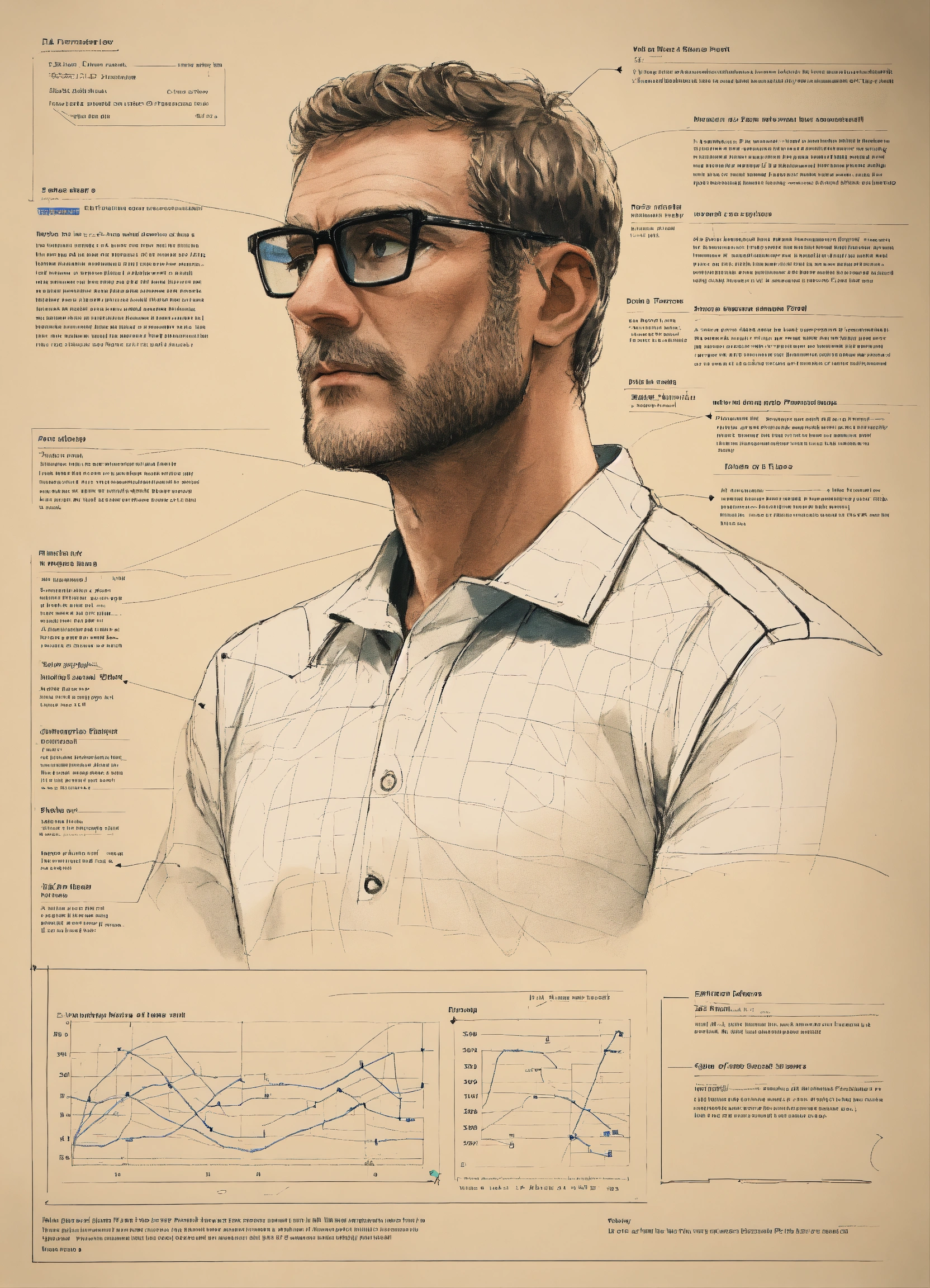 Lexica - Portrait of a french rugby coach wearing a pair of oversized ...