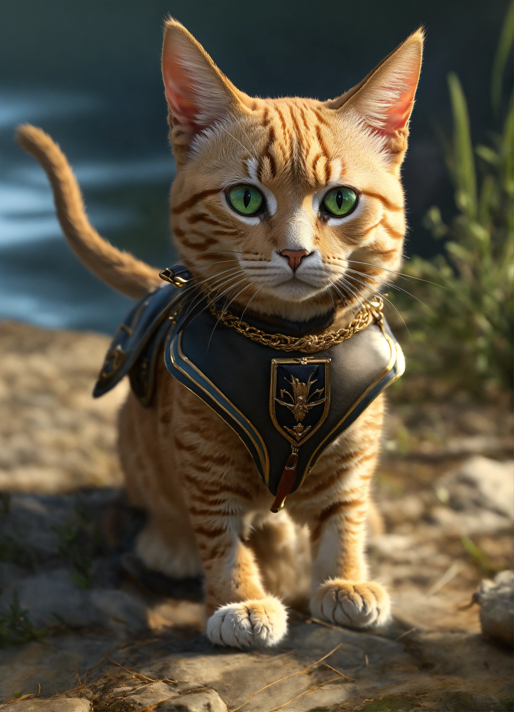 Lexica - Cat, dragoon, realistic, 4K, 1080