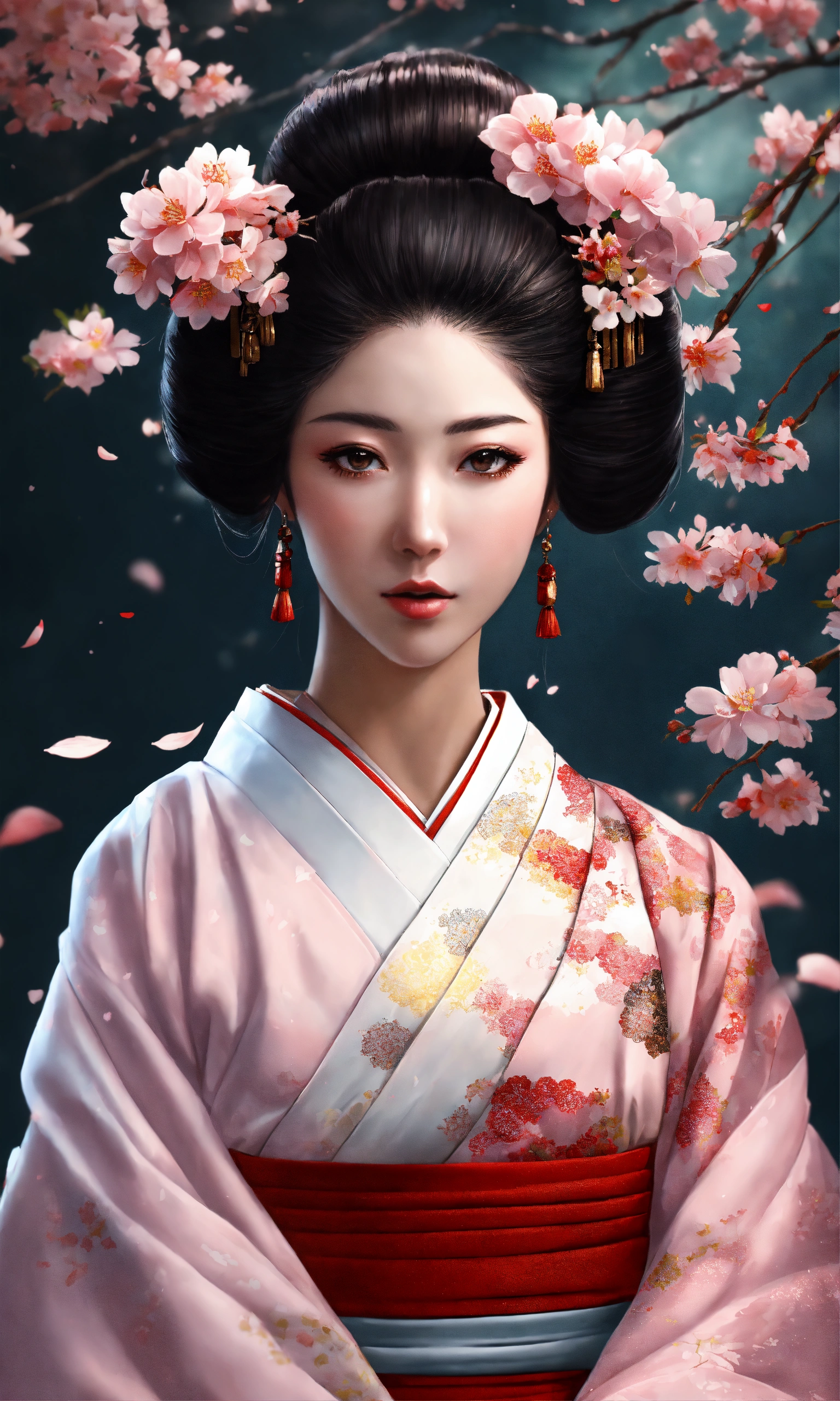 Lexica - Digital art, by IrinaKapi. Geisha, ultra-detailed, best ...