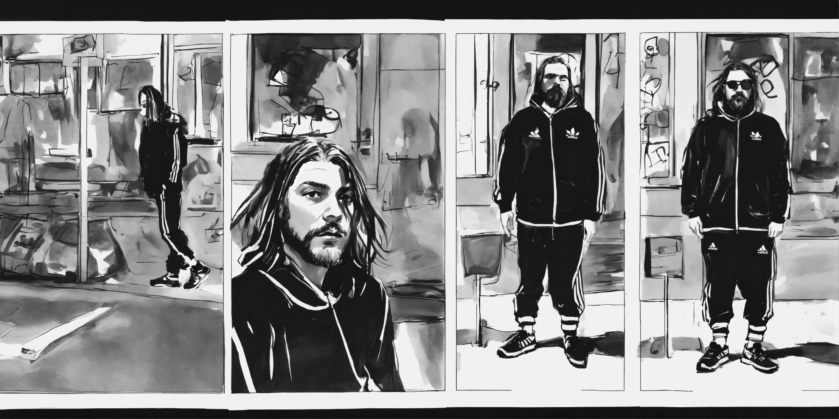 Lexica - A minimalistic childrensbook like drawing in black and white ...