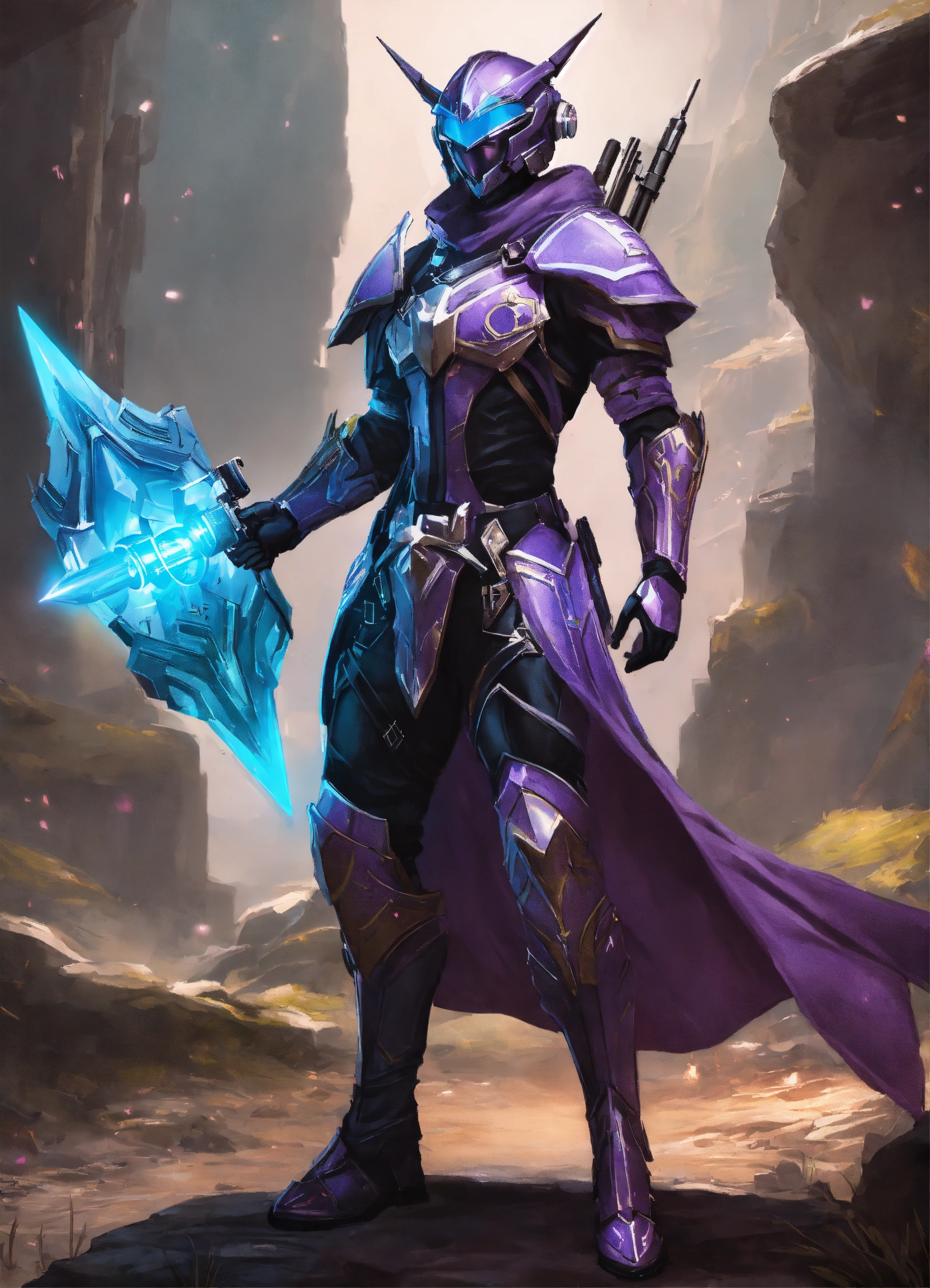 Lexica - High elf sci fi soldier wearing heavy sci fi elven armor ...