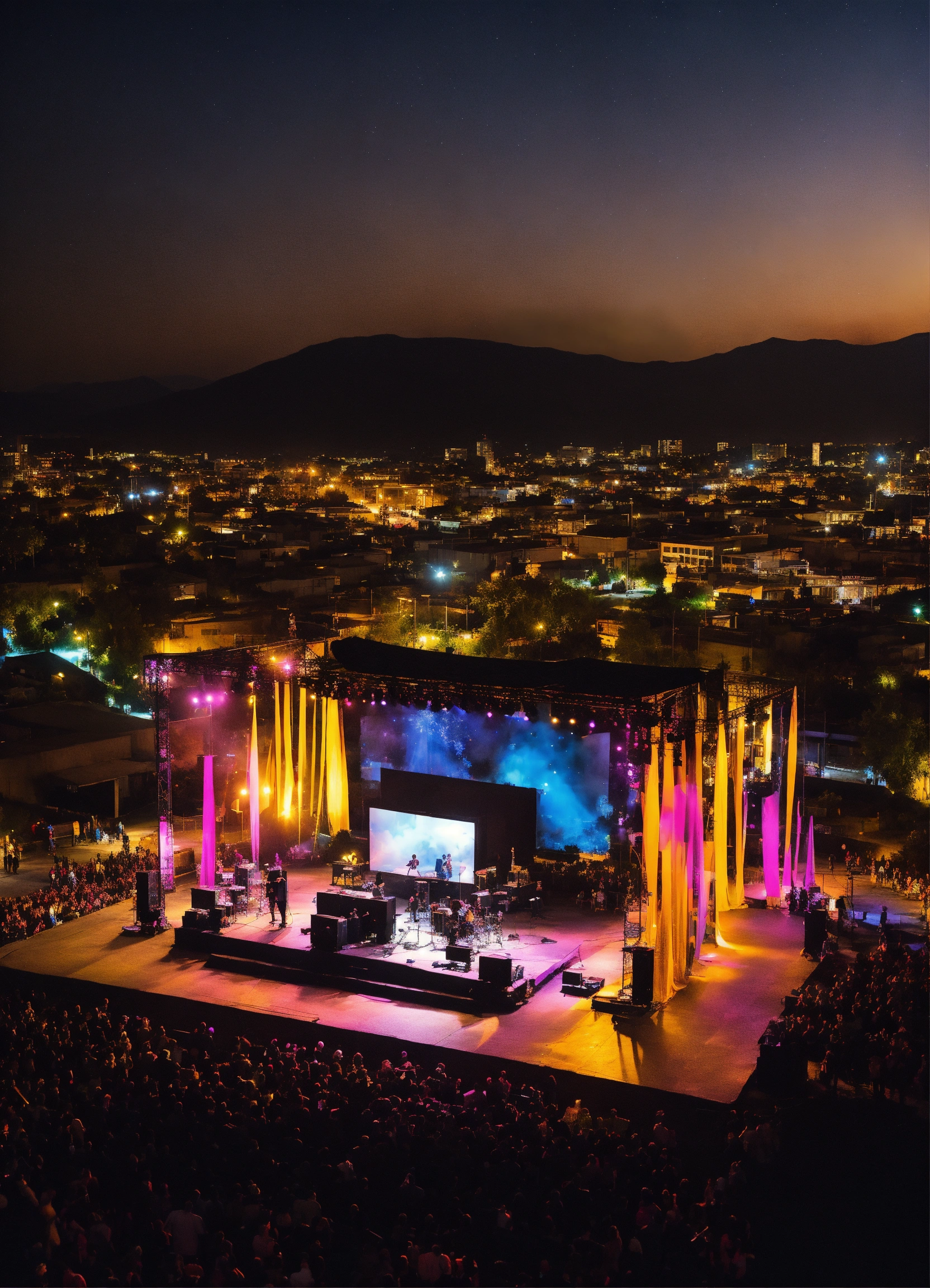 Lexica - Diseño de escenario en alto para festival musical ubicado en ...