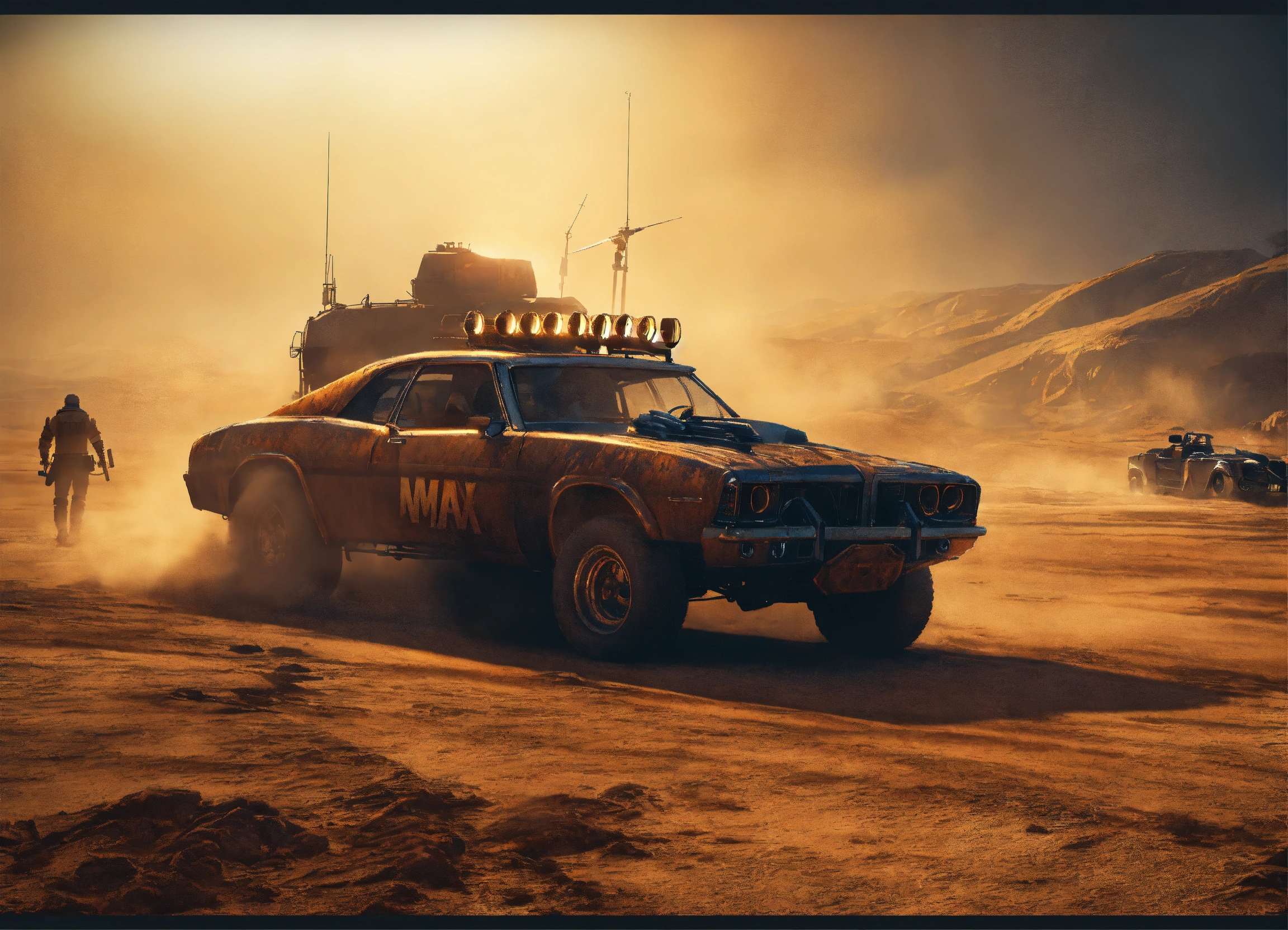 Lexica - Mad Max vehicles, trending on ArtStation, battle scene ...