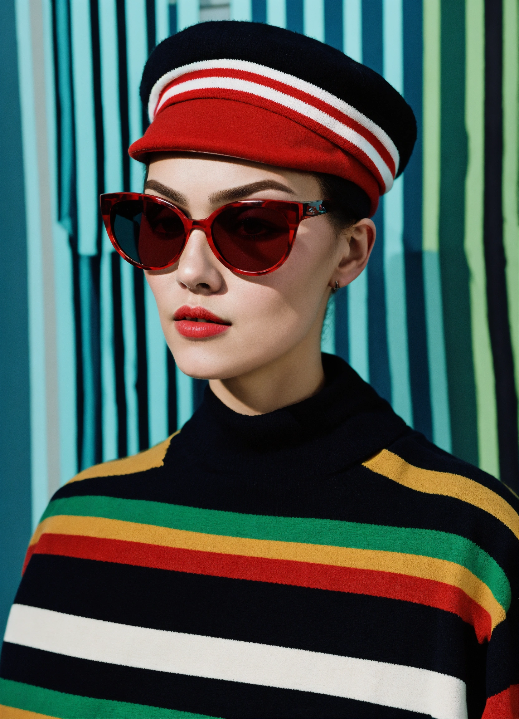 Lexica - Front profile half body model show Photography, in the ...