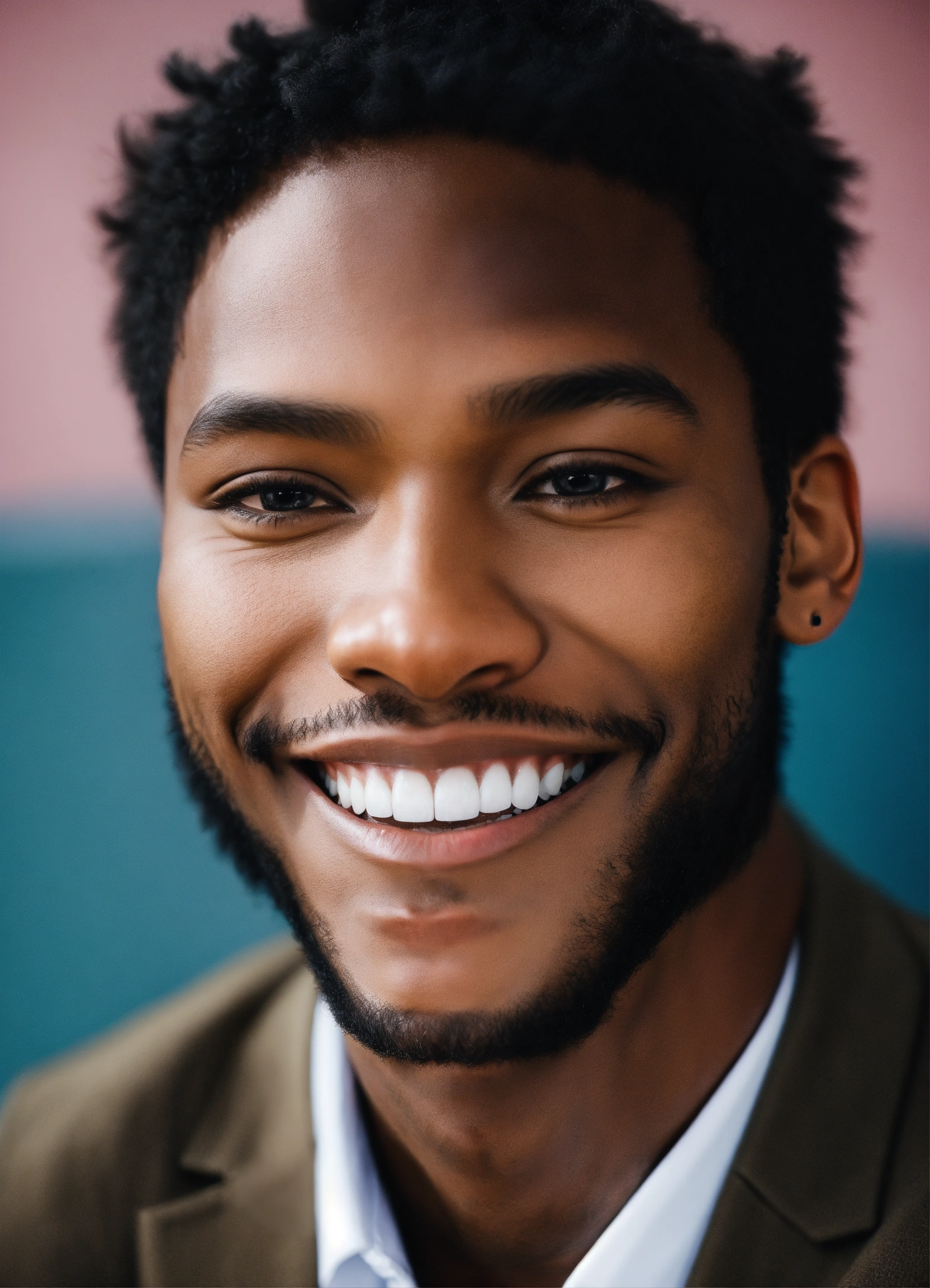 Lexica - A strikingly attractive African-American man with ebony skin ...