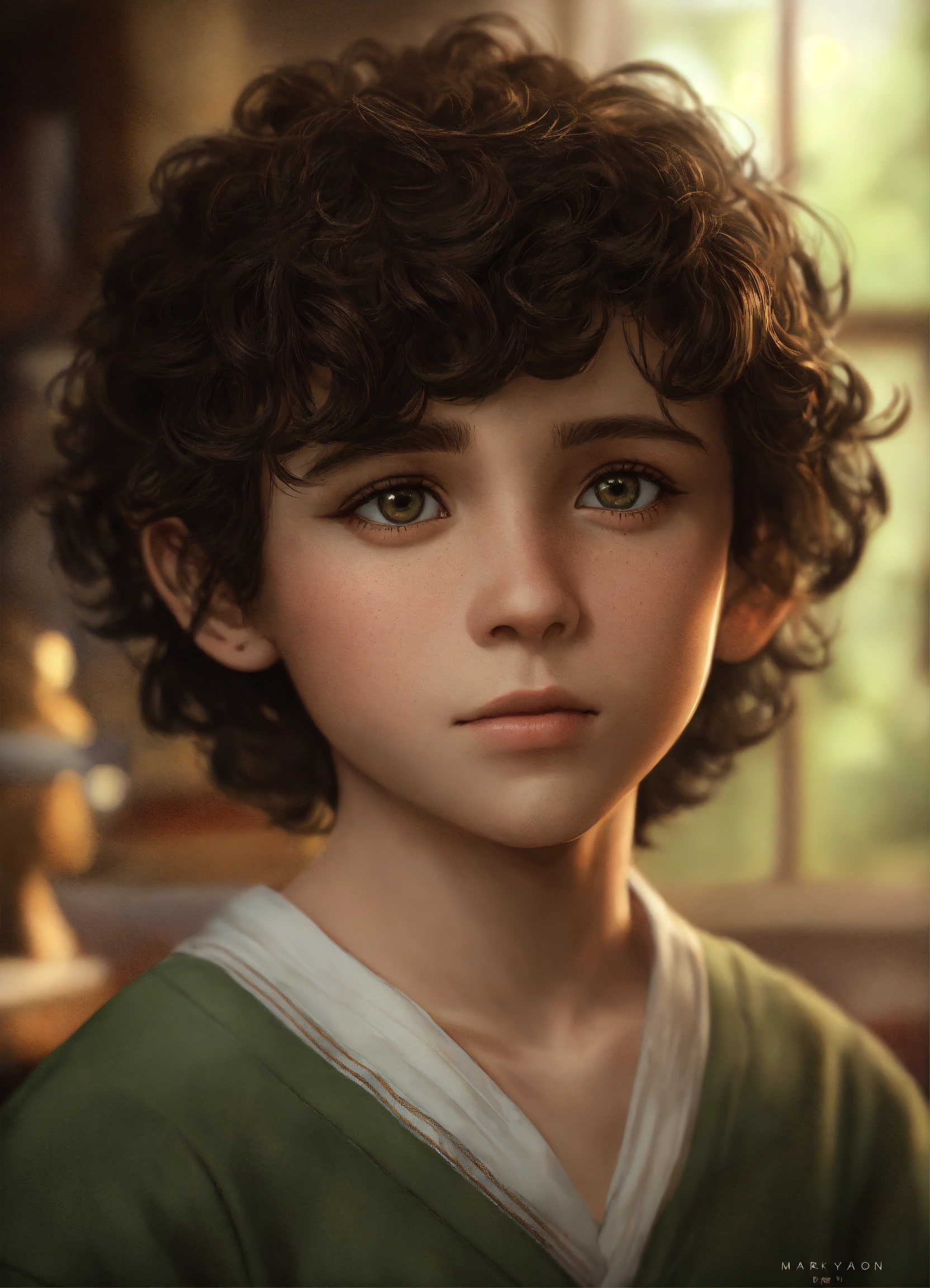 Lexica - An epic fantasy comic book style portrait painting of a young ...