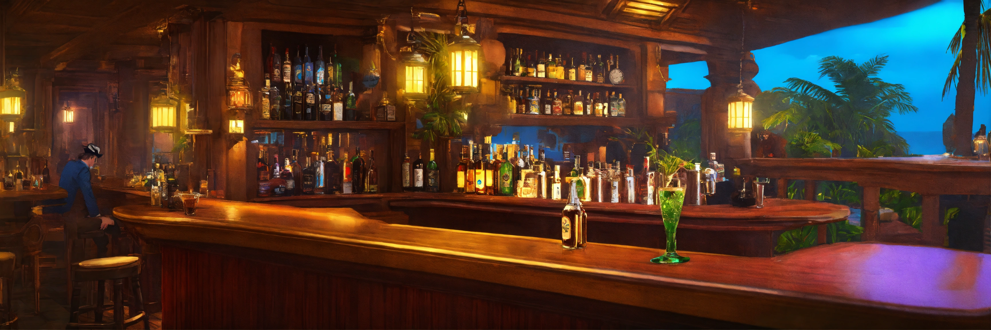 Lexica - Pirate Bartender, 8k