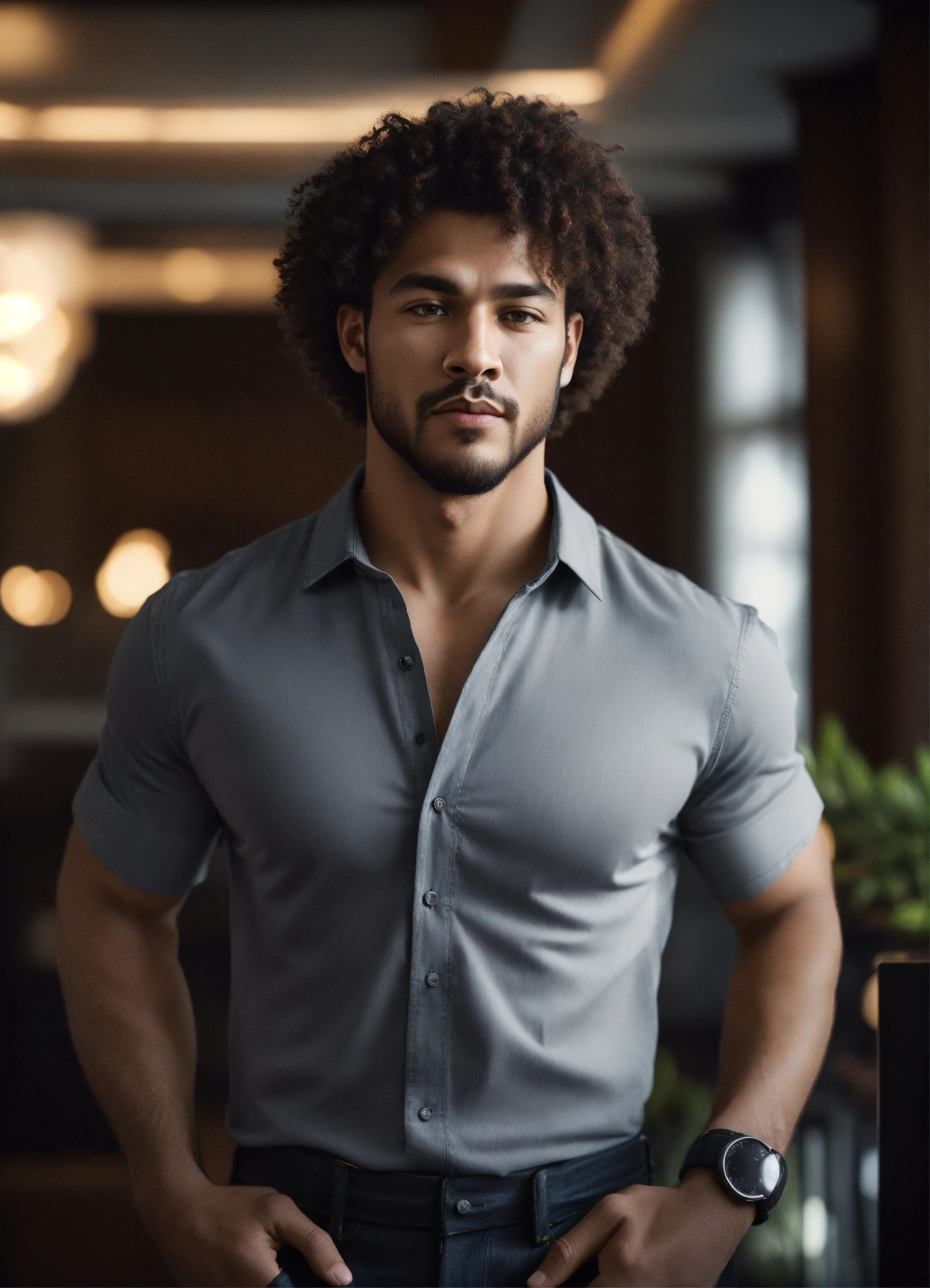 Lexica - Handsome mixed race male. grey eyes, tall athletic build ...