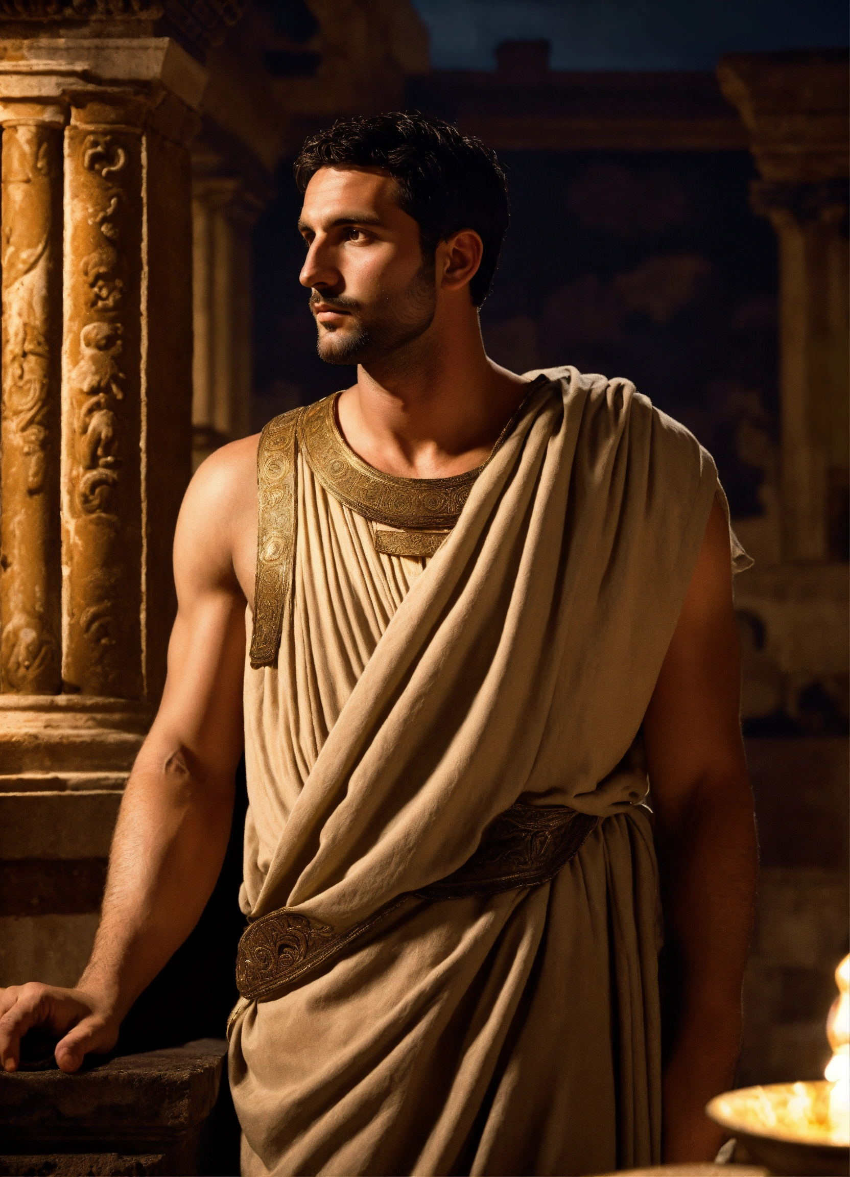 Lexica - Ancient rome, handsome and noble man, roman man, tall, wearing ...