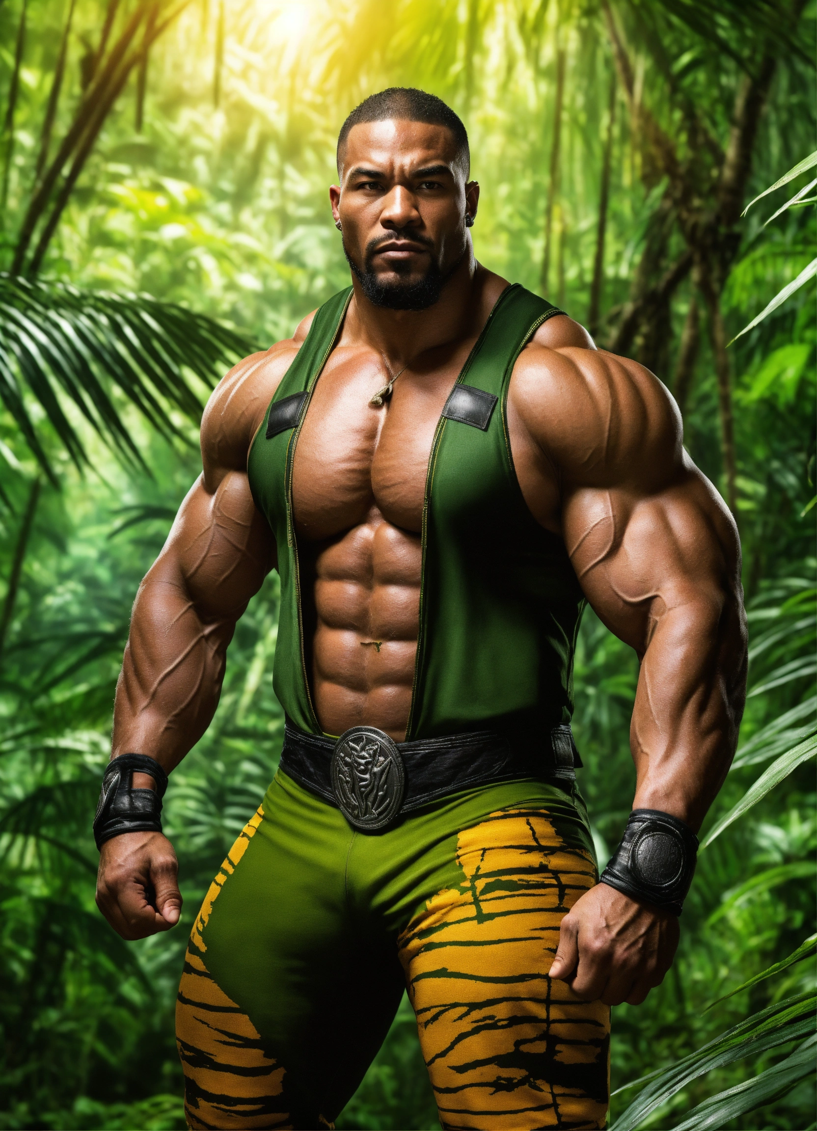 Lexica - 30-year-old man with big muscles, big bodybuilder, Kano from ...