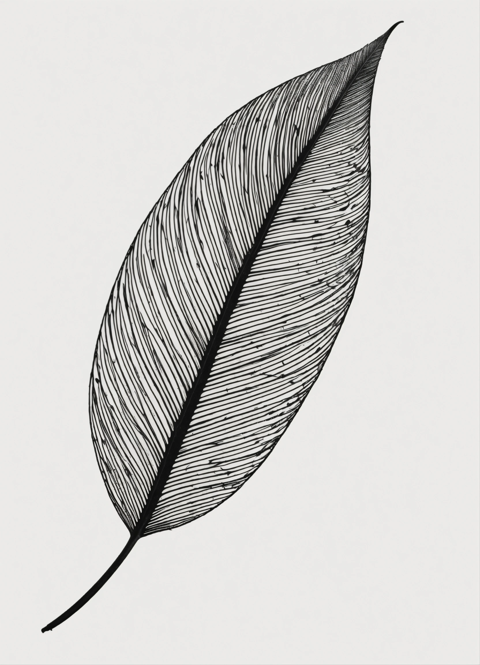 Lexica - Tattoo design, single leaf simple design on white background ...