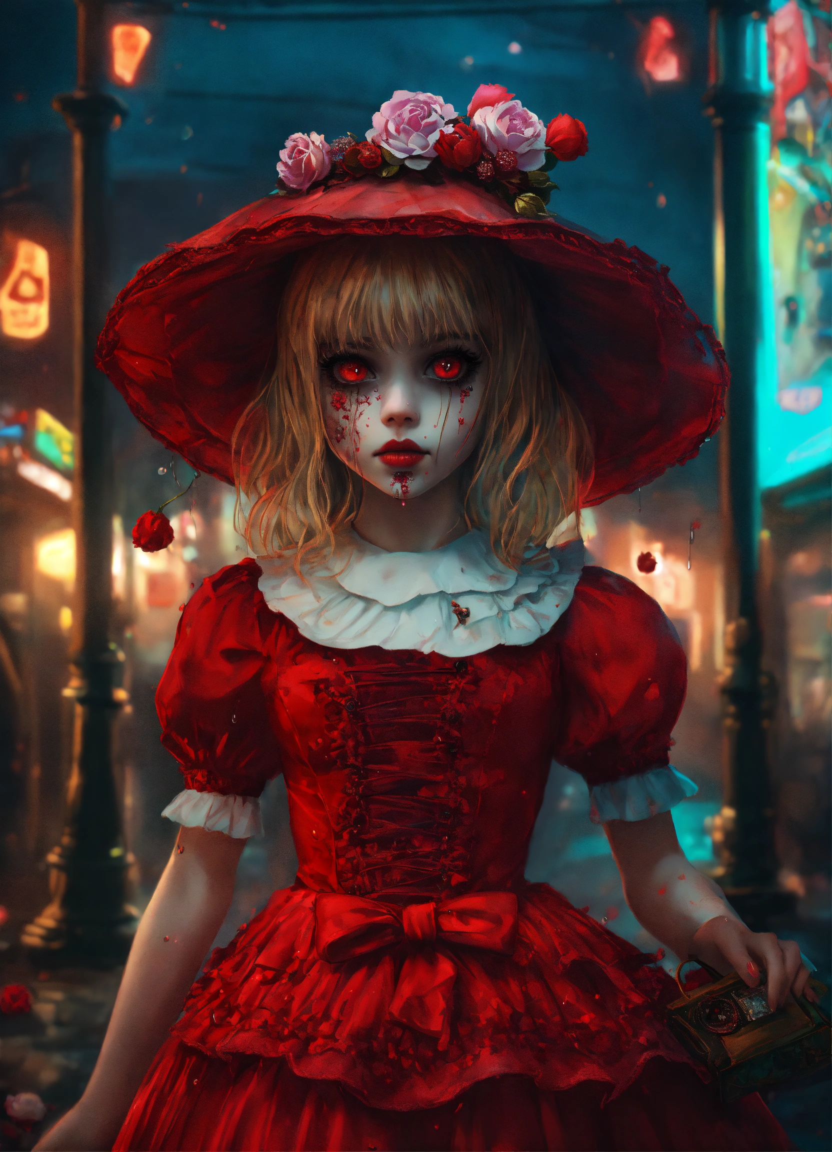 Lexica - Creepy little zombie alice in wonderland , l, detailed scene ...