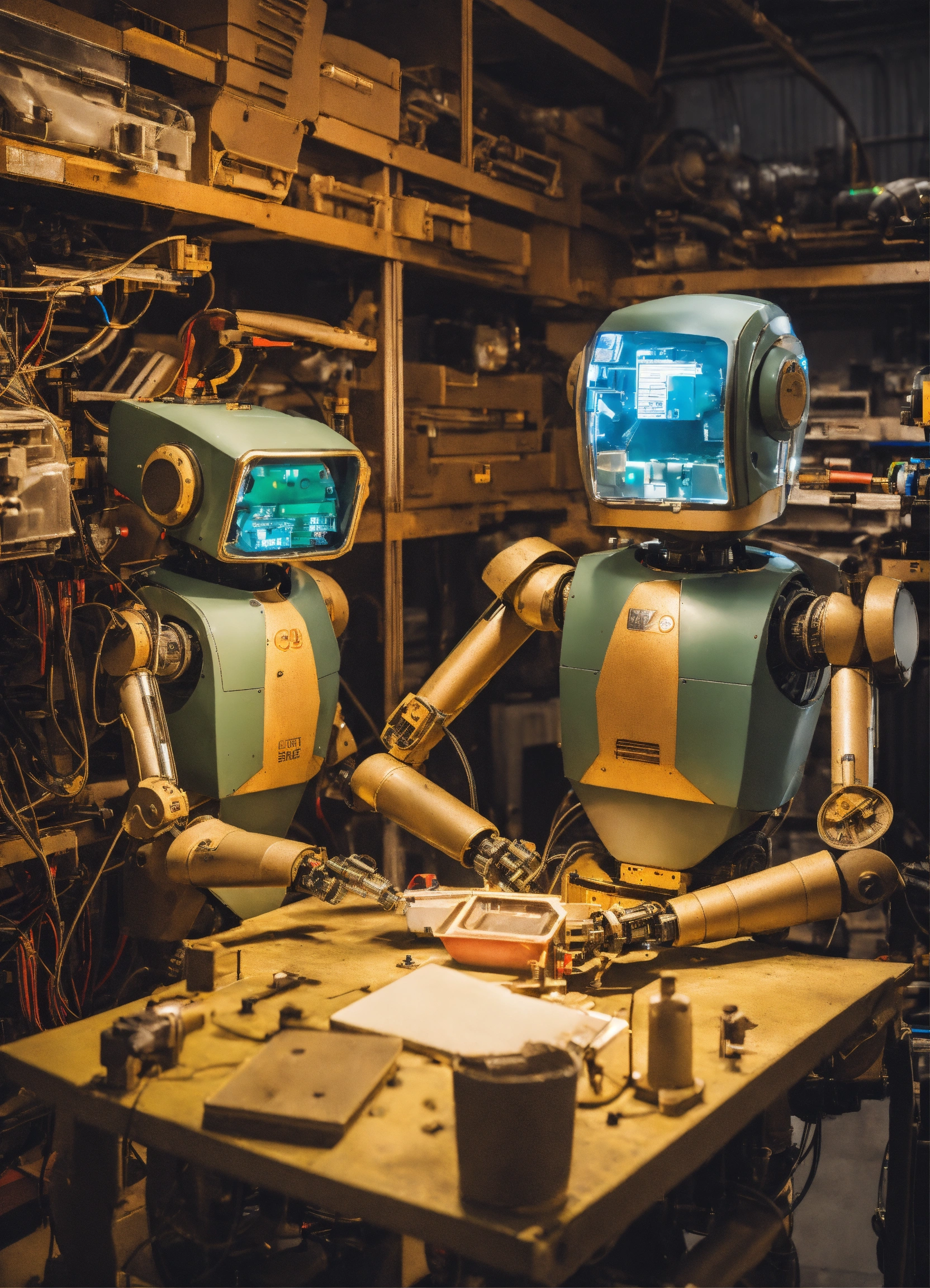 Lexica - Robots hard at work fixing a problem