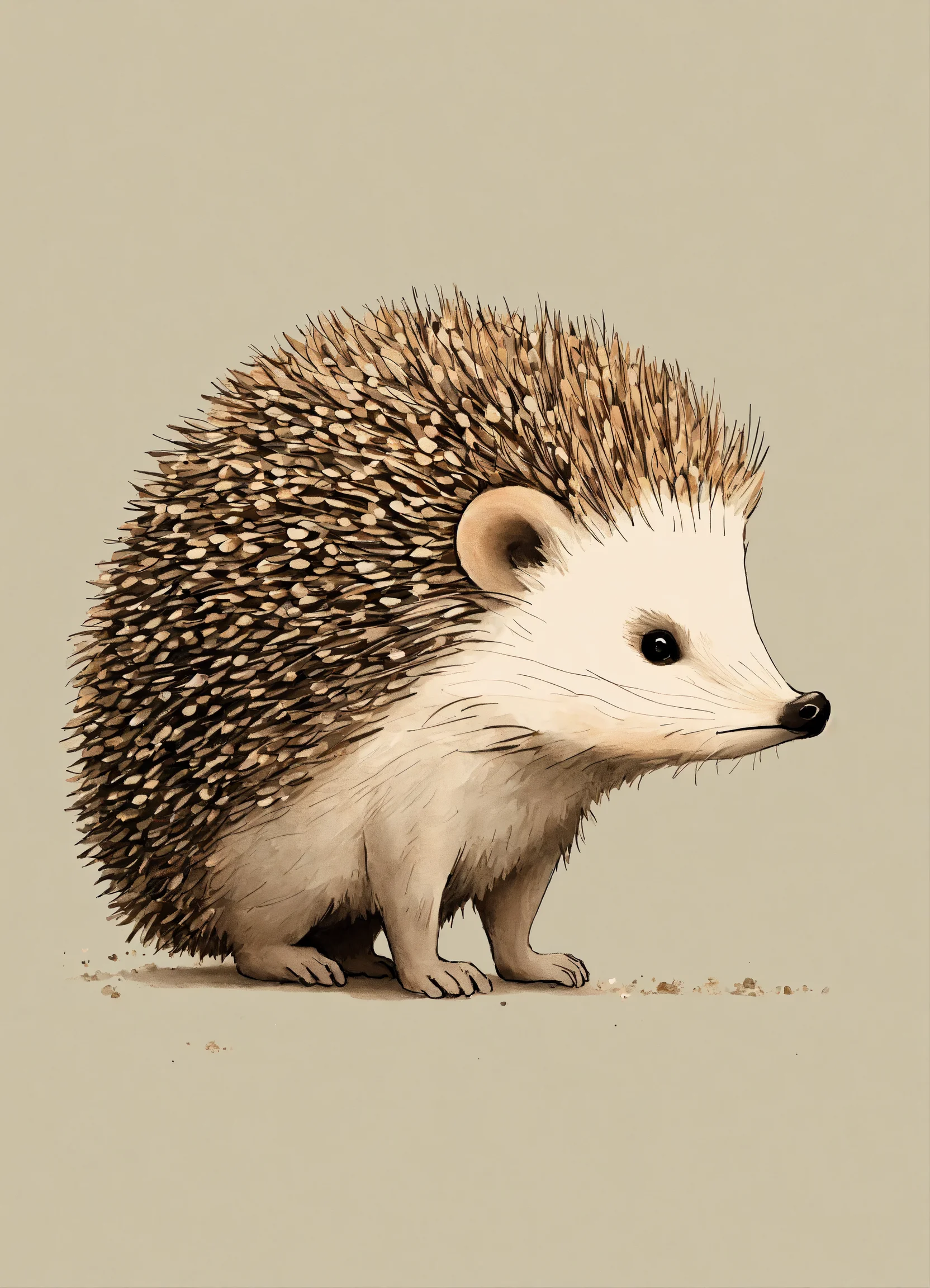 Lexica - A cute minimalistic simple hedgehog side profile Clipart ...