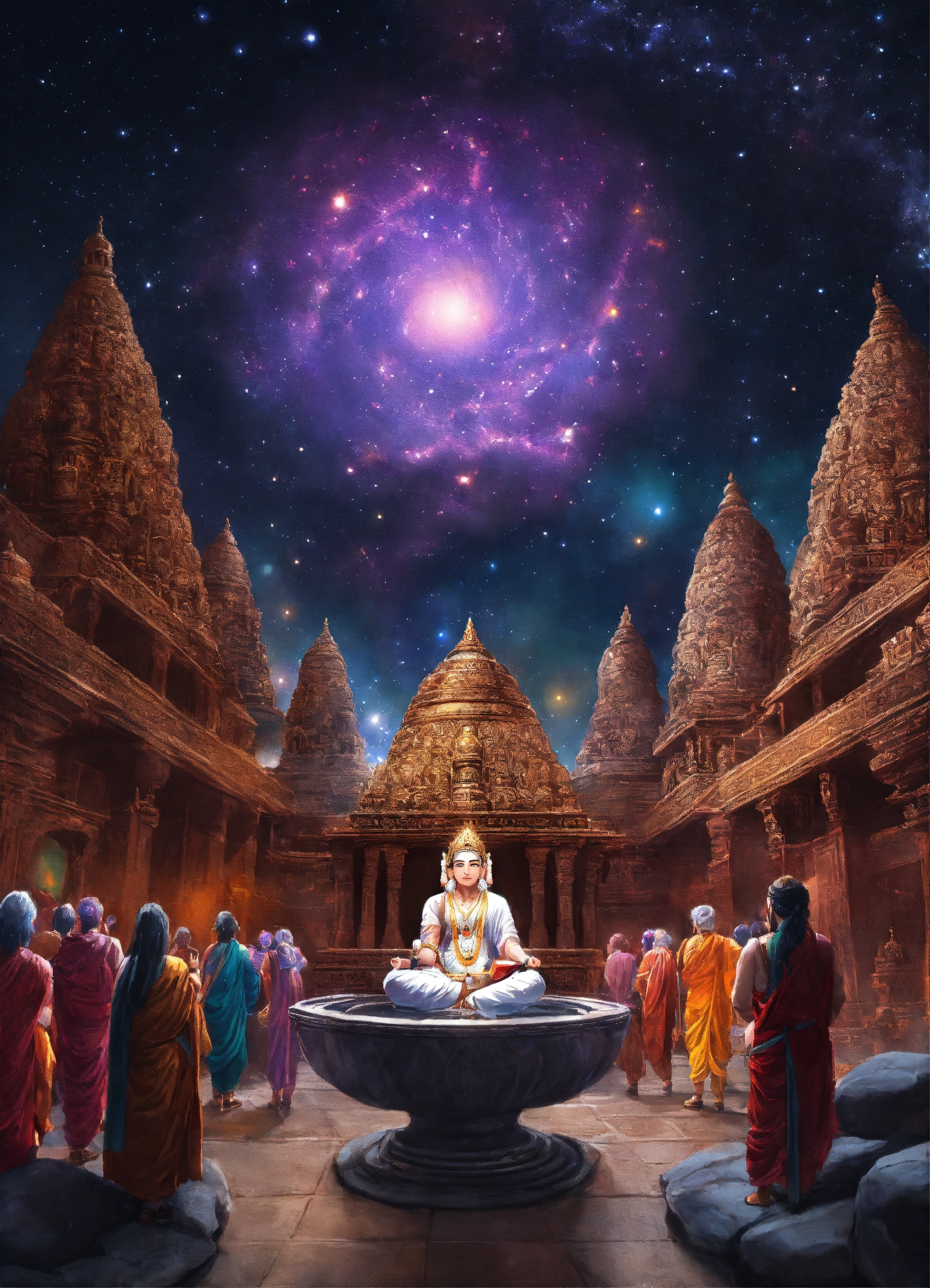 Lexica - Lord brahma observing the universe from outside the multiverse