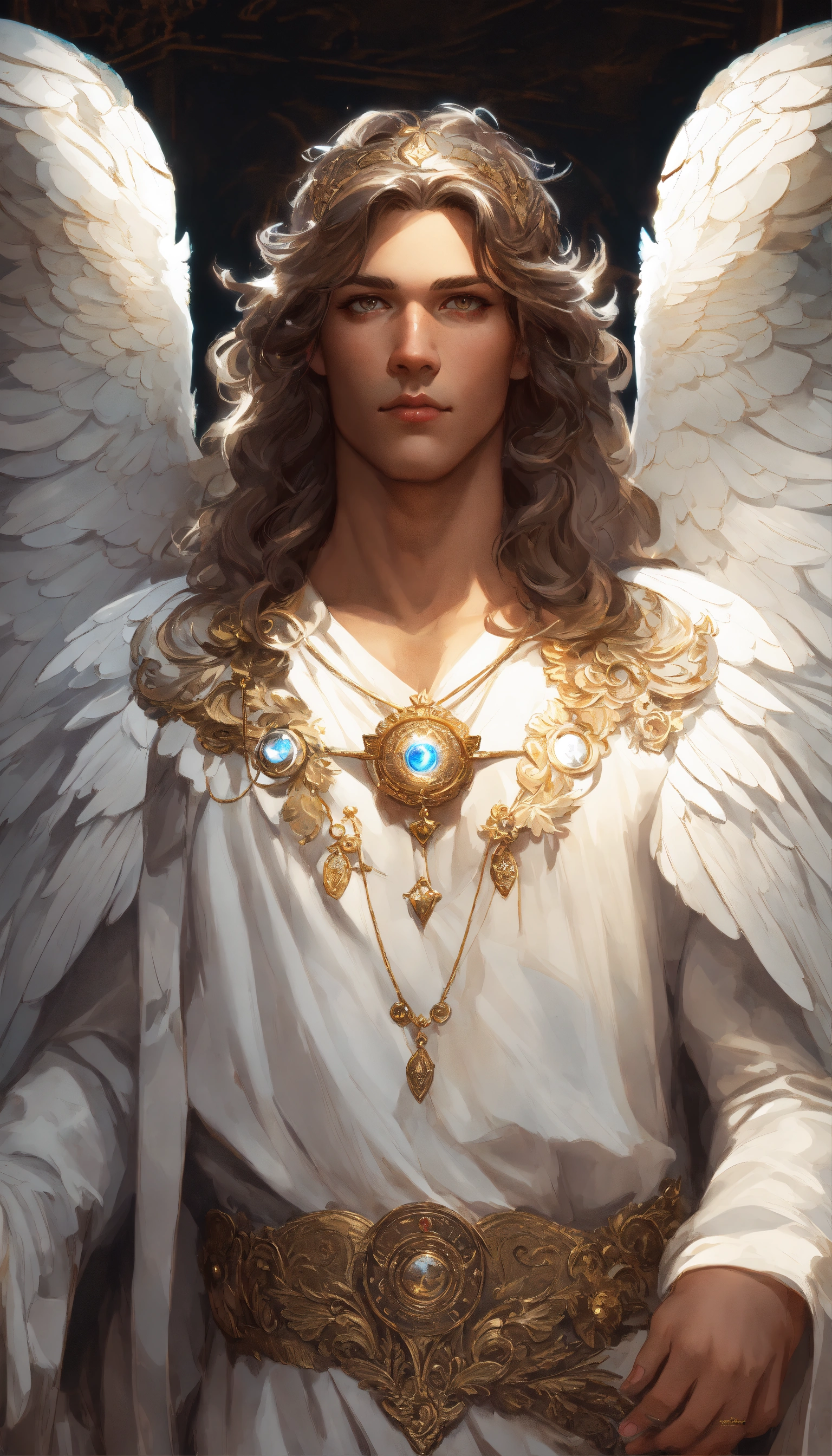 Lexica - Male angel, wings, intricate, headshot, highly detailed ...