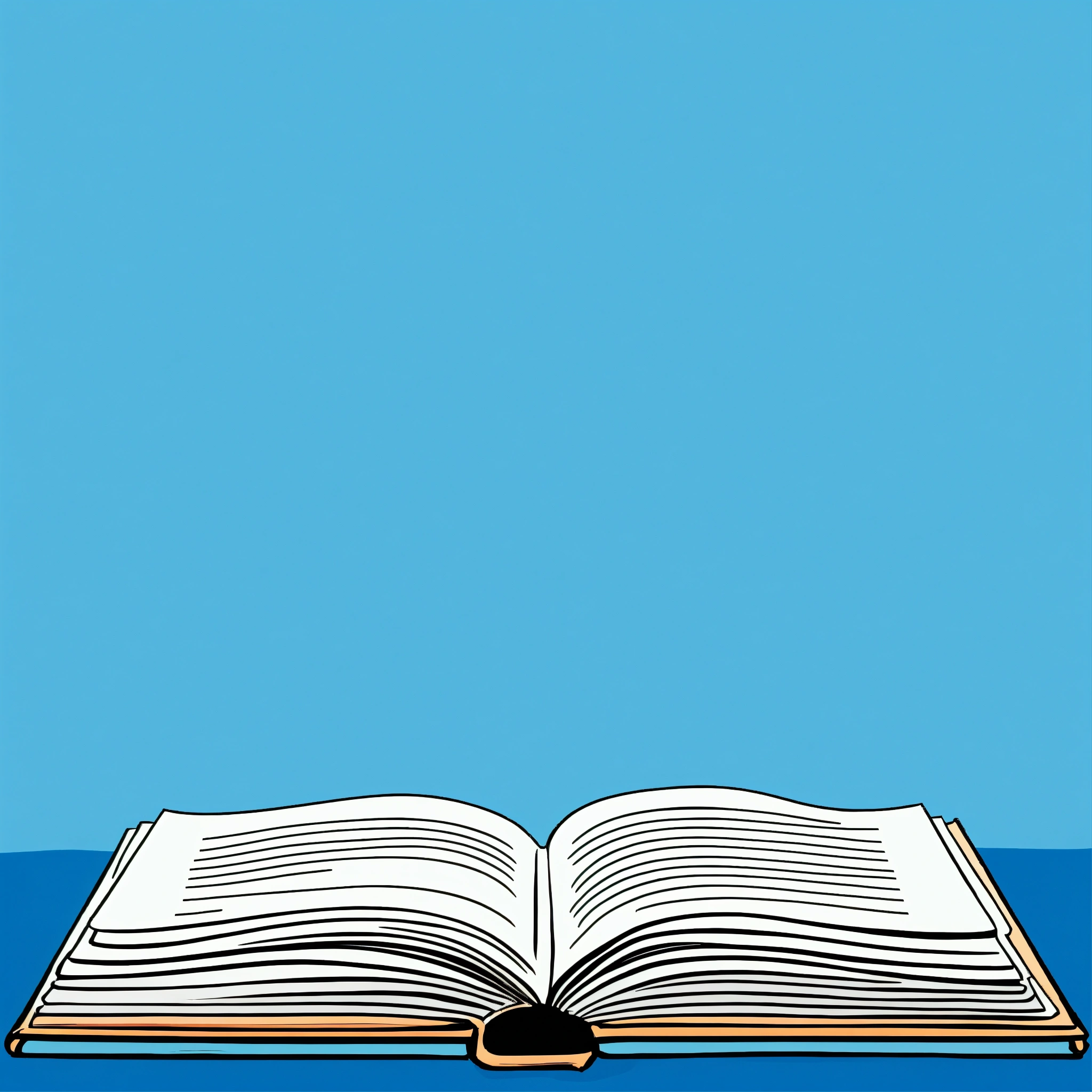 Lexica - A plain blue cartoon book containing quotes on a plain blurred ...