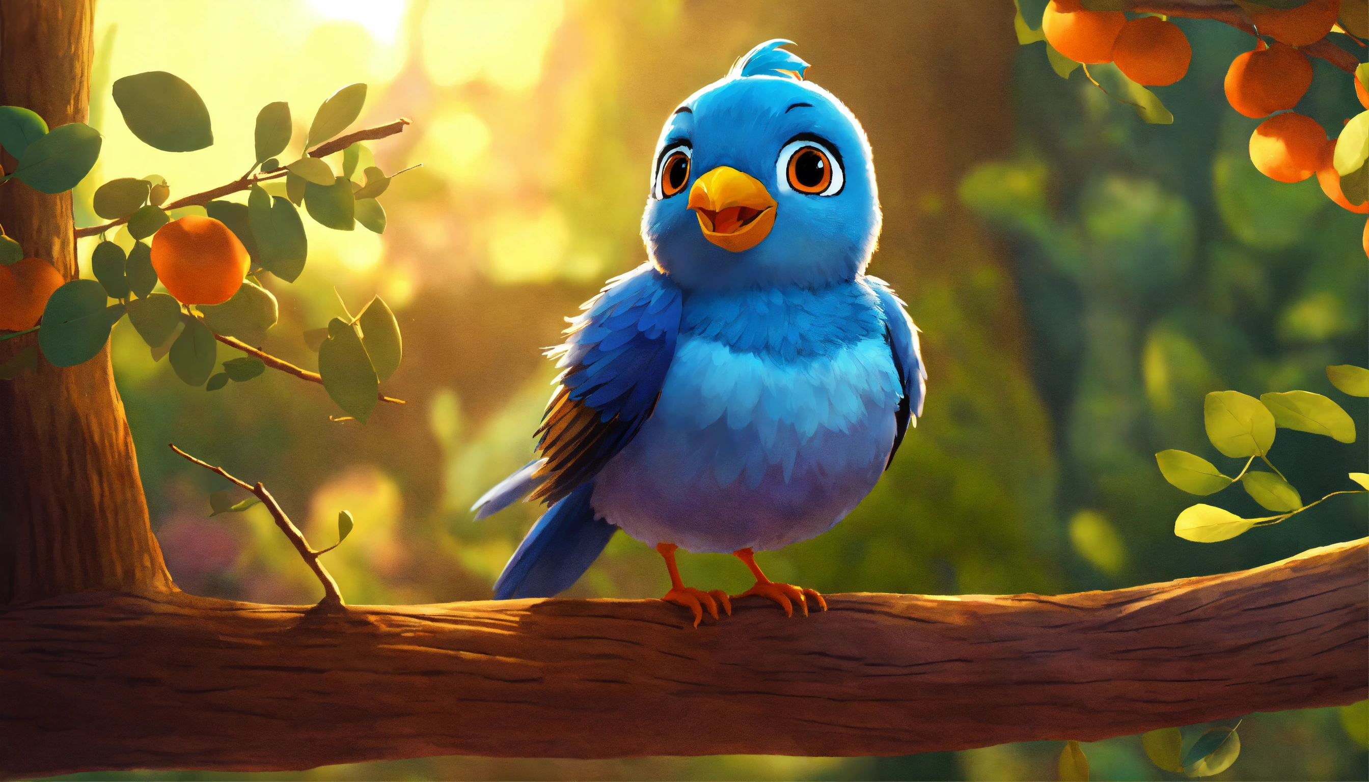 Lexica - Hello, birdie. He sings on the tree branch, making a cozy nest ...