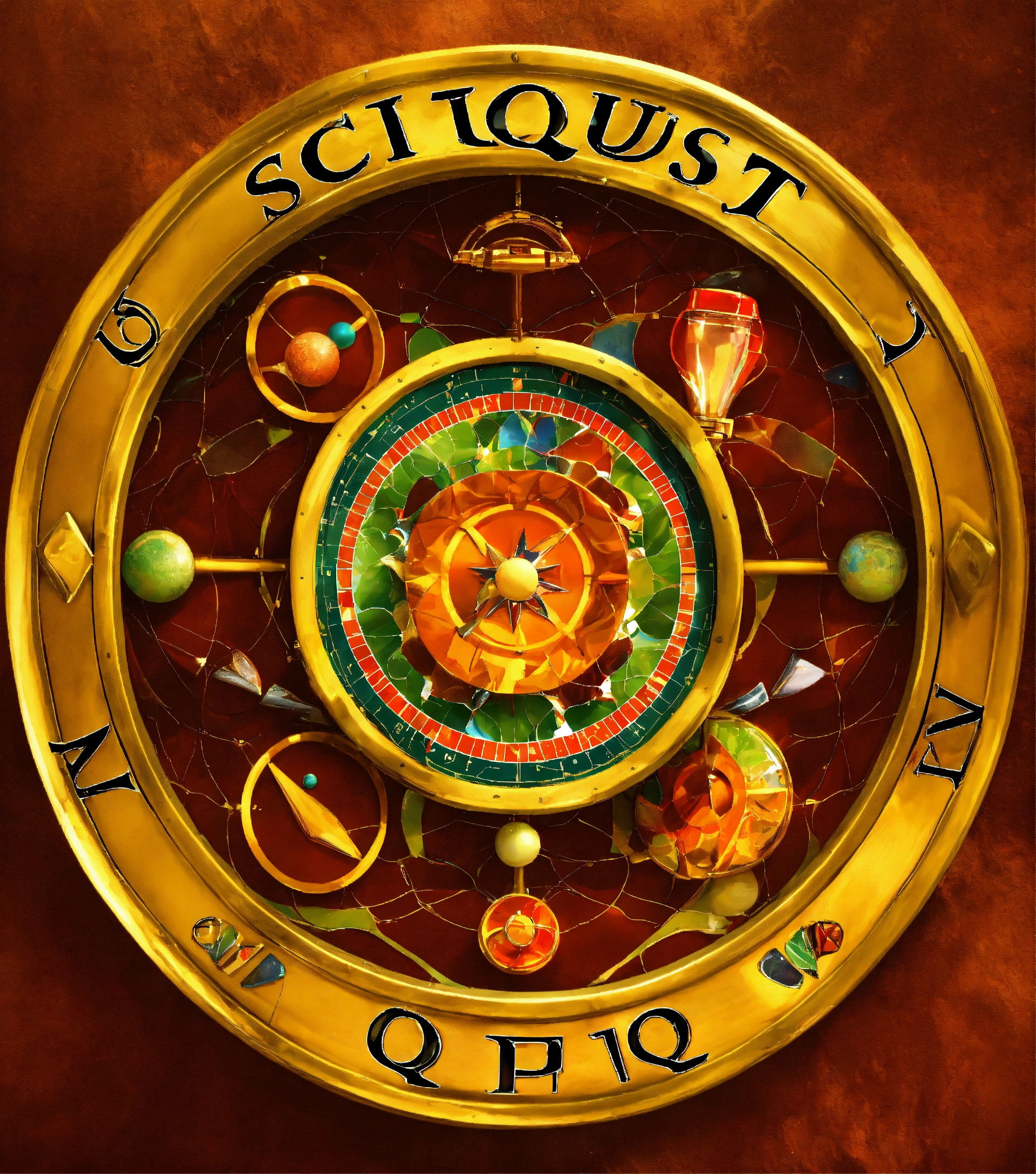 Lexica - Suggest me a logo for SciQuest GeoQuiz. Ensure high resolution ...