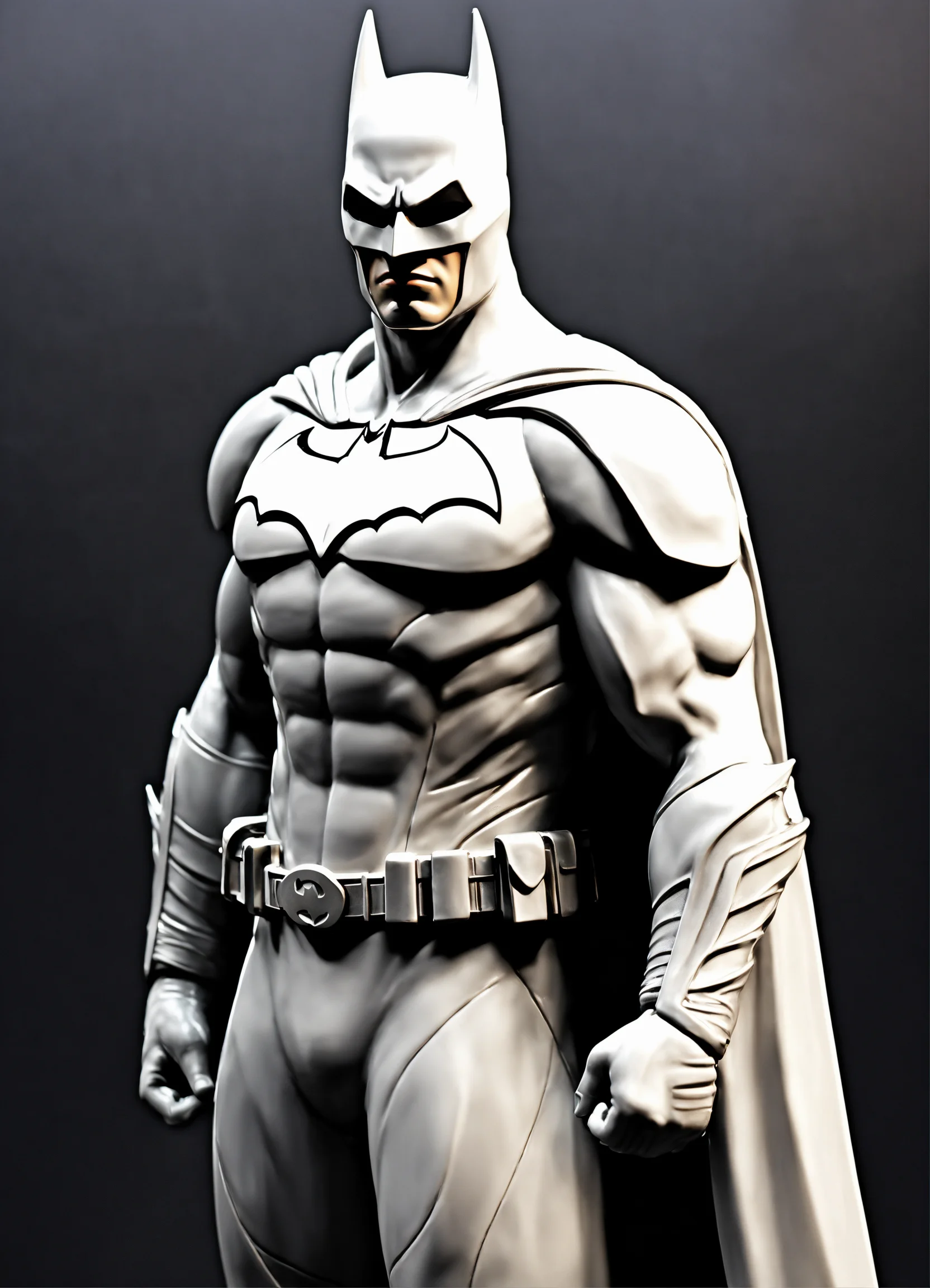 Lexica - White ceramic batman statue