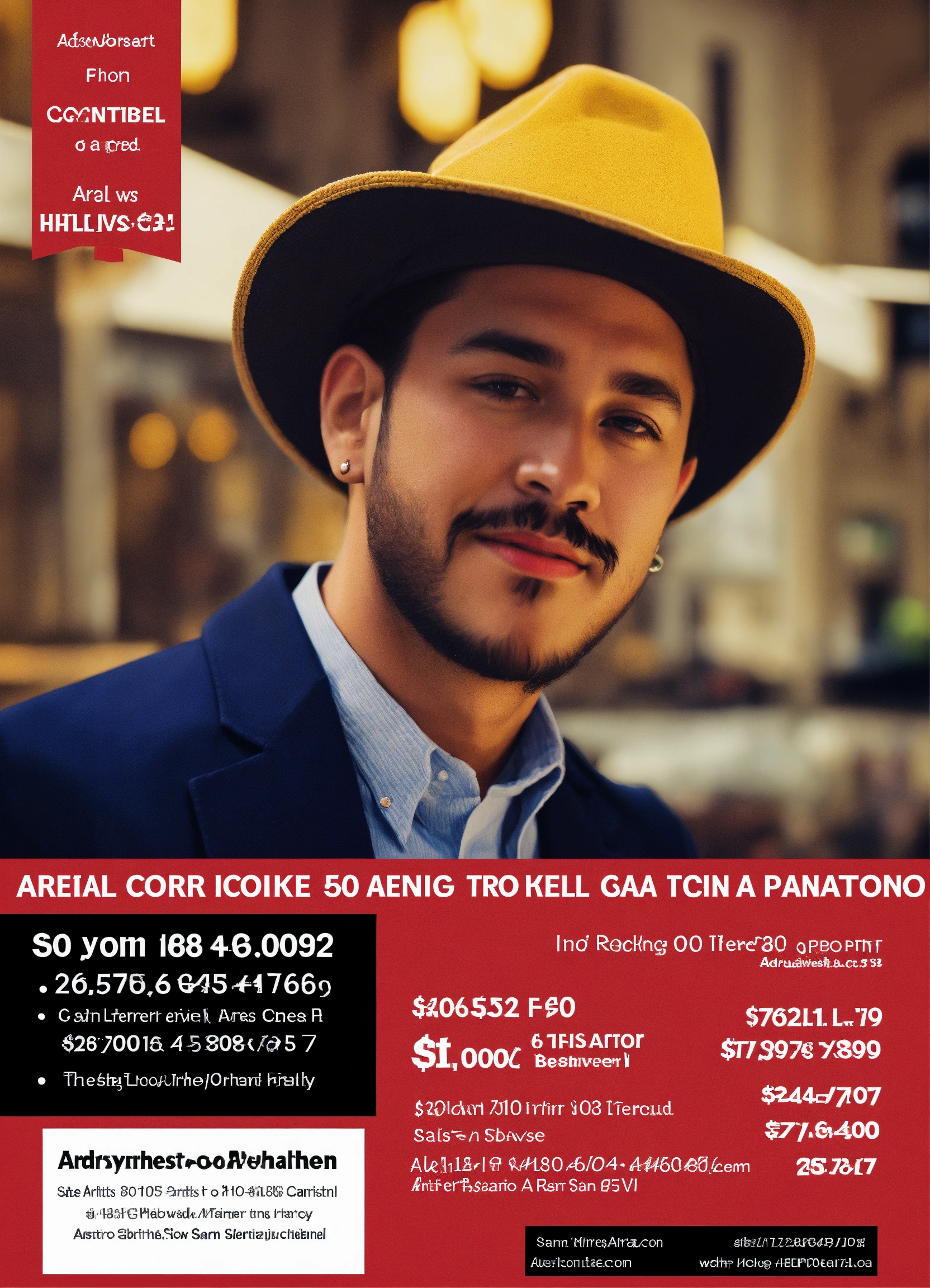 Lexica - Appealing advertisement flyer for an artist looking to get ...