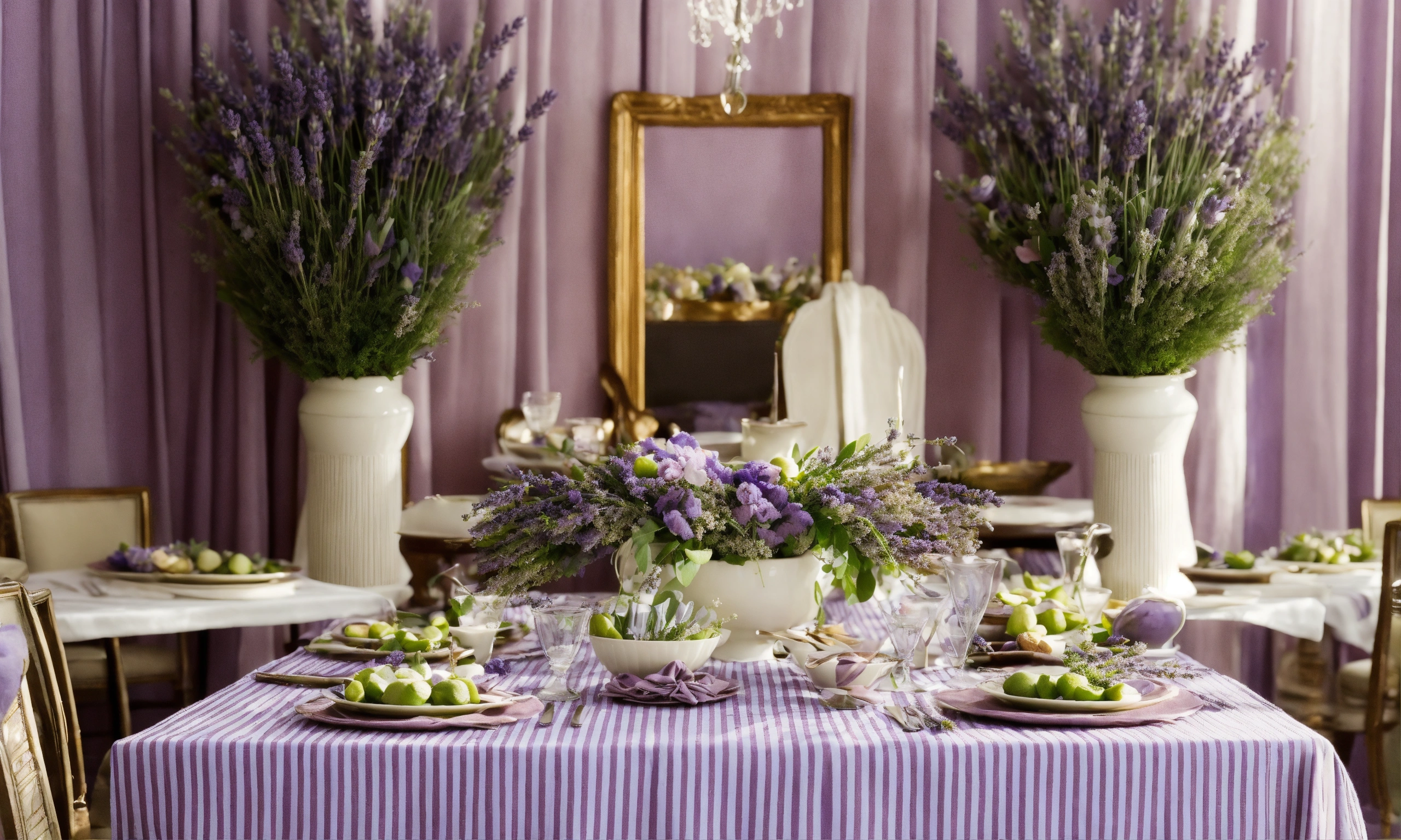 Lexica - Shades of lavender, muted greens, and whites product display ...