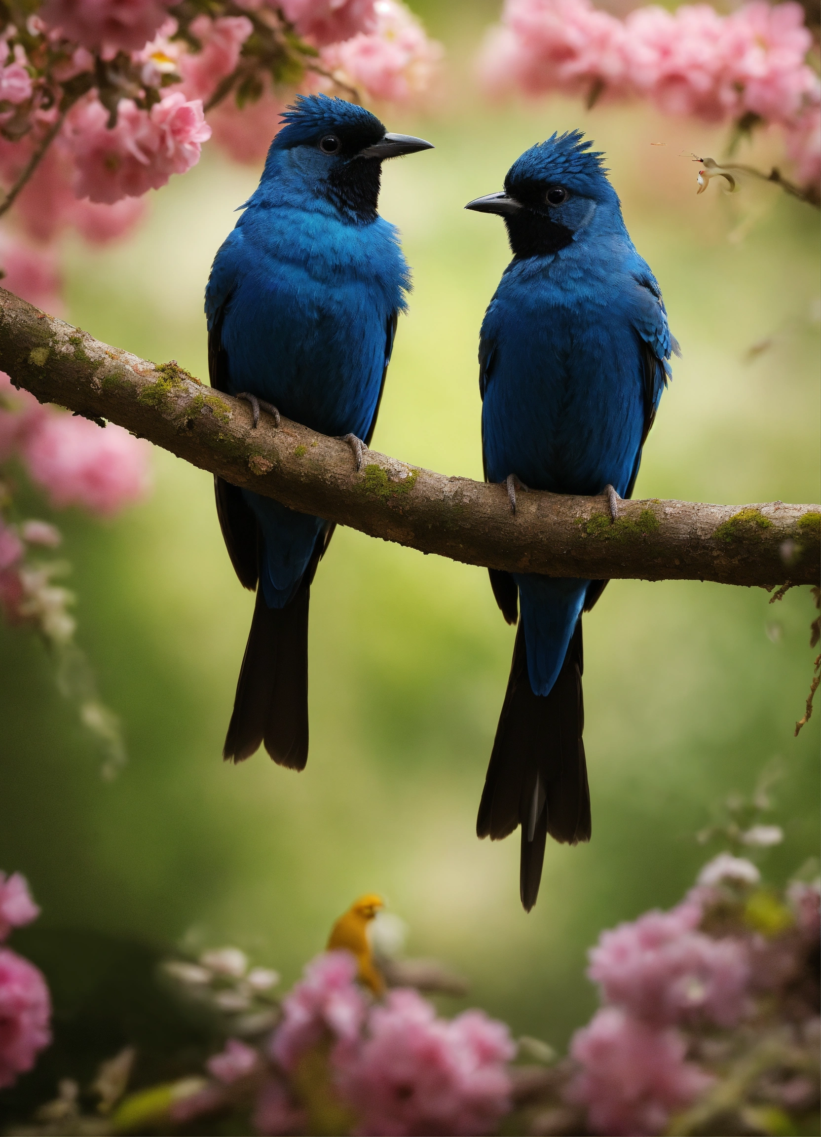 Lexica - A realistic image of only Two birds that captures the ...