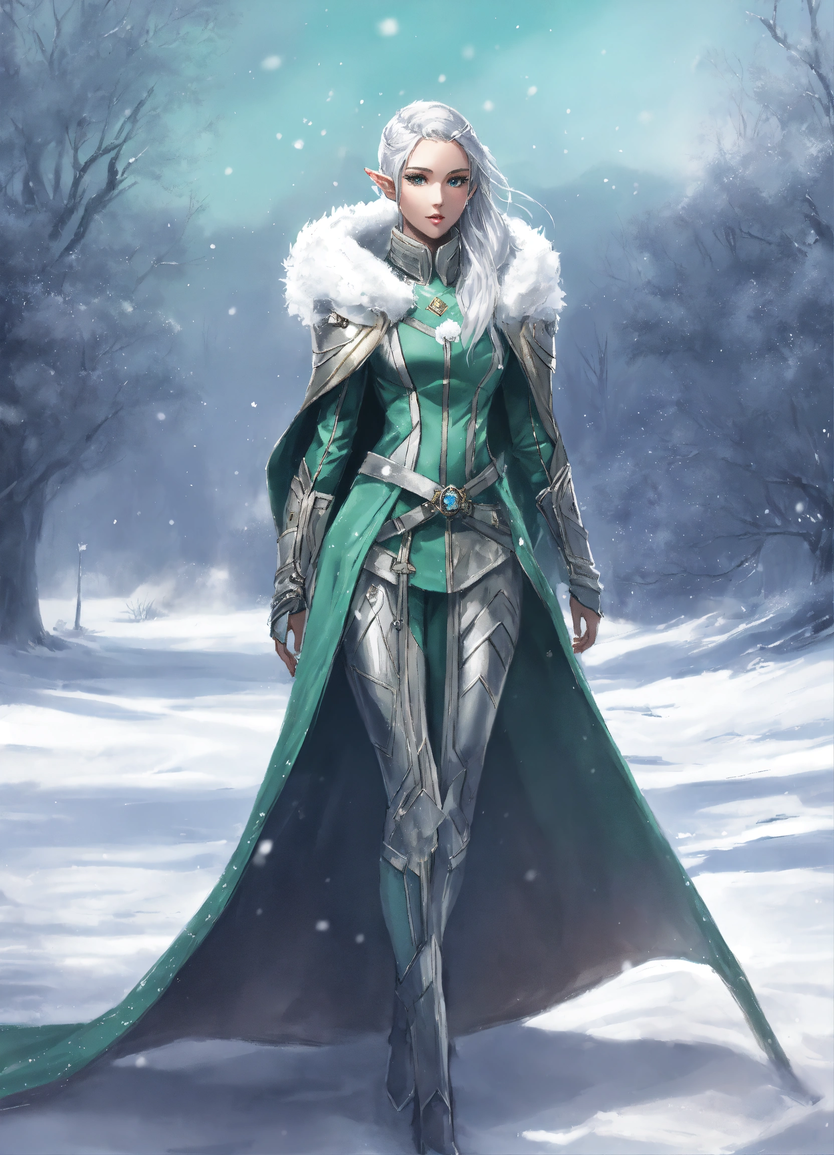 Lexica - Full body drawing of a sci fi high elf, royalty, futuristic ...