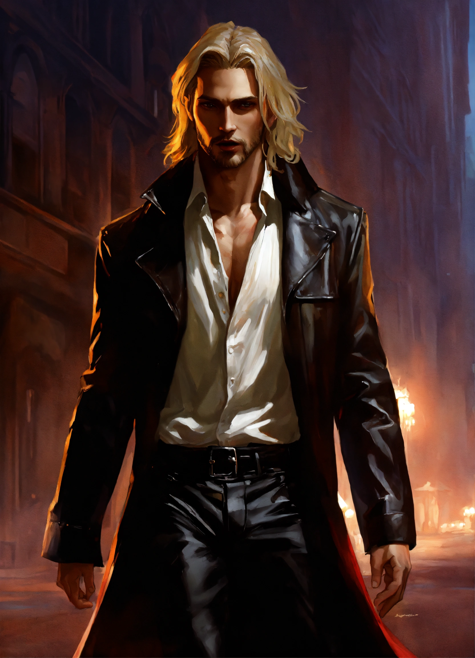 Lexica - A thin blond male Setite vampire faith preacher from Vampire ...