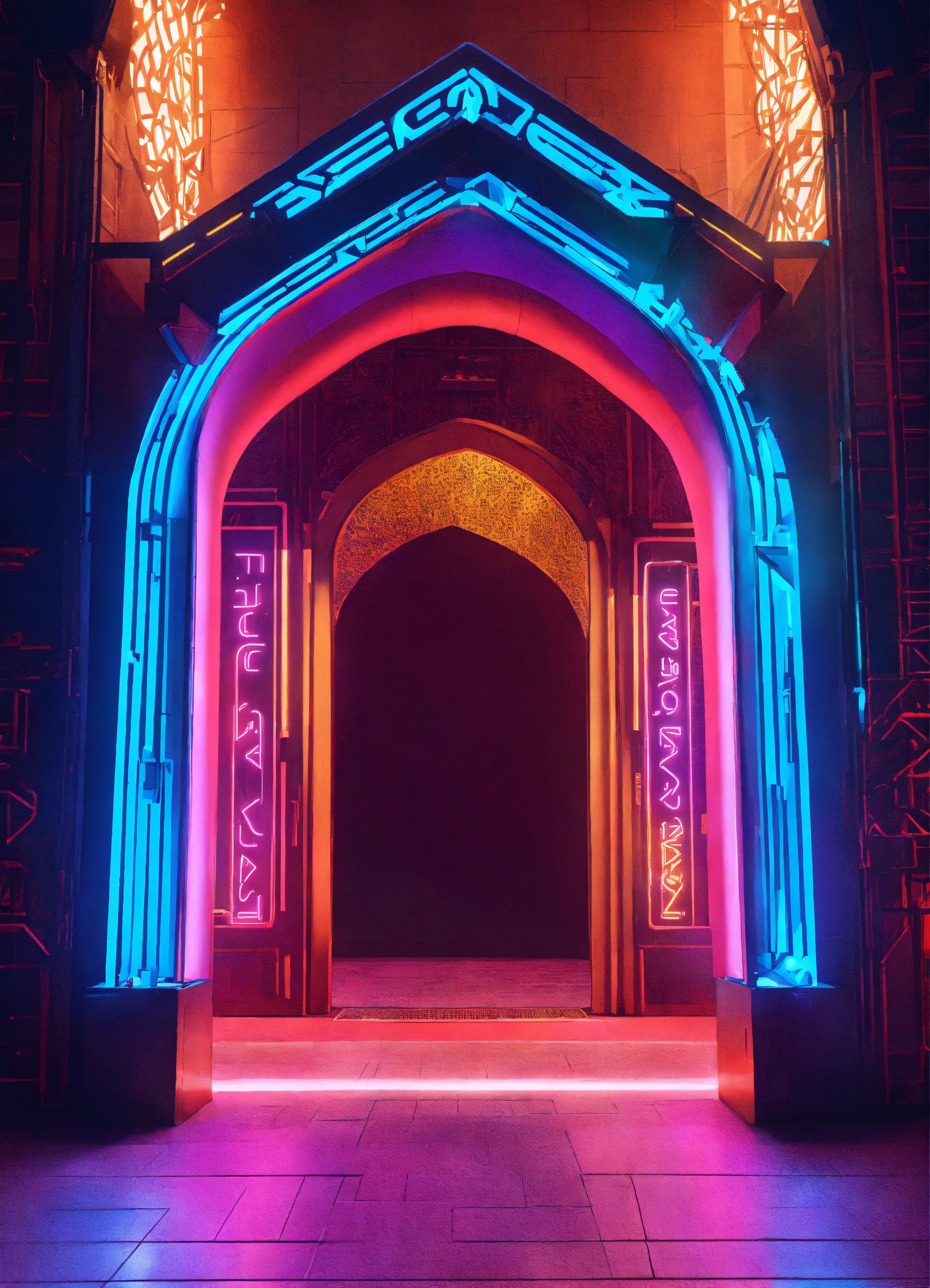 Lexica - Generate an image of the entrance of the esports venue with a ...