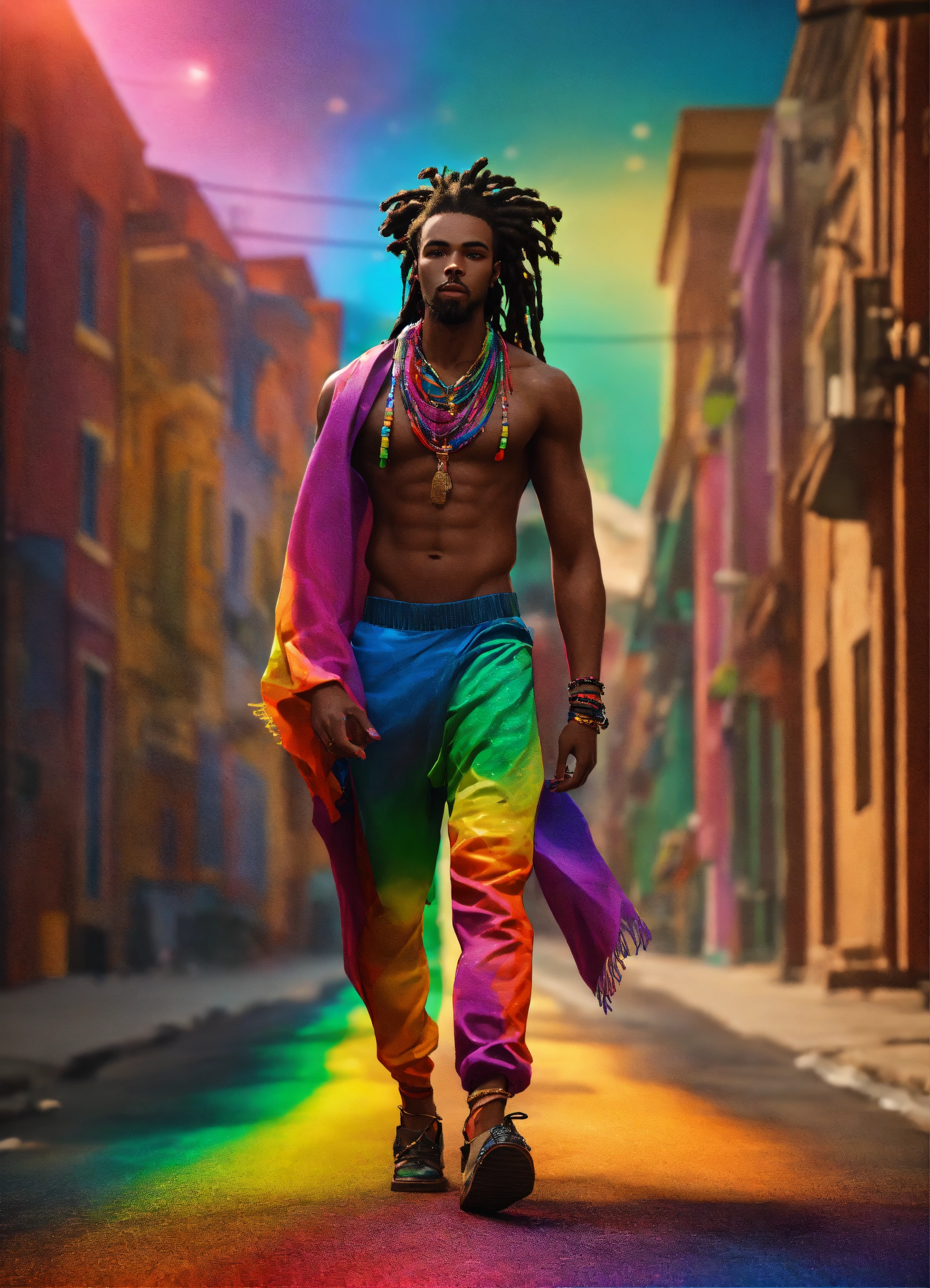 Lexica - Black man with the blackest skin on the color spectrum ...