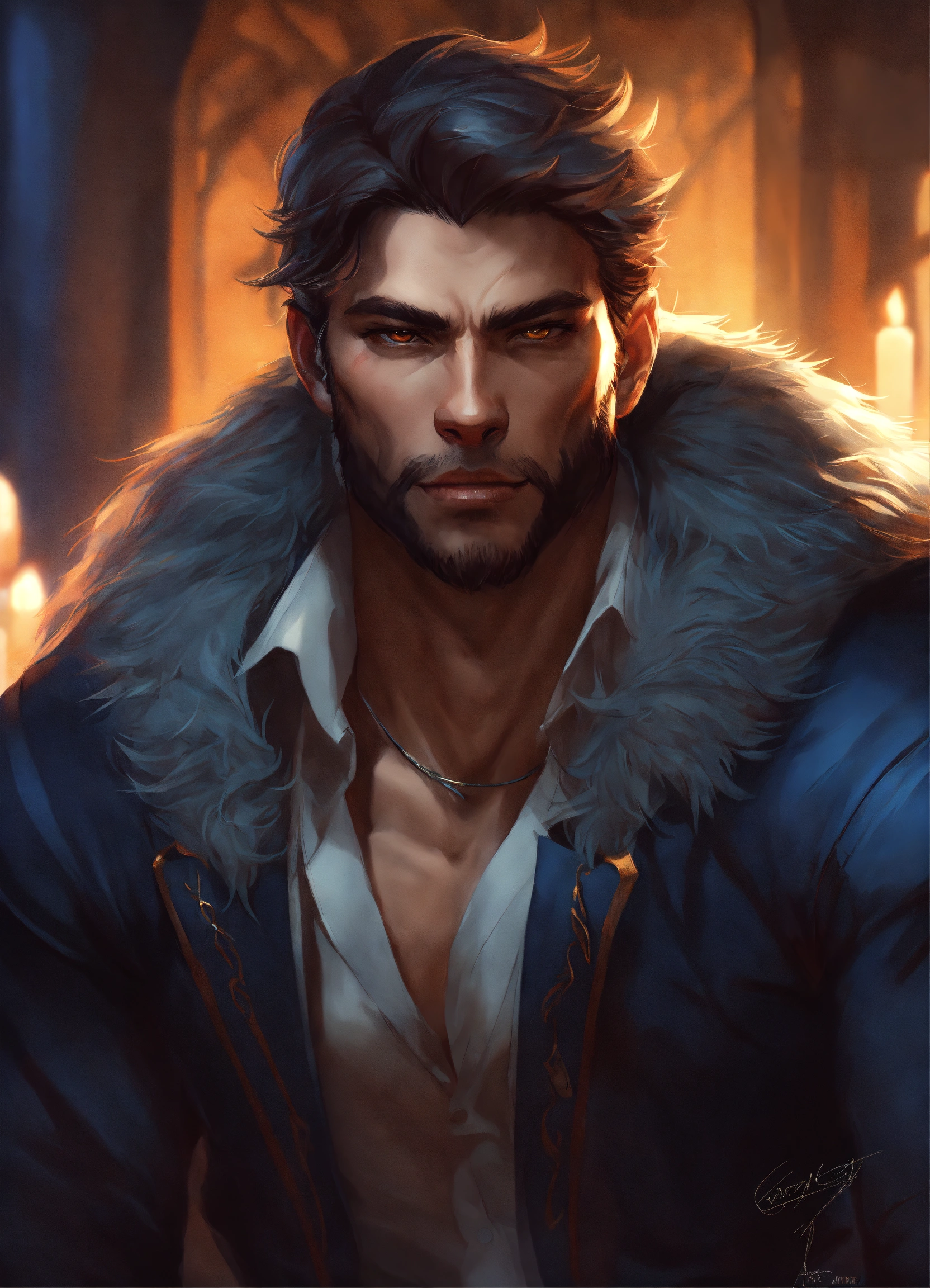 Lexica - Handsome werewolf, digital art, art by artgerm, male, medieval ...