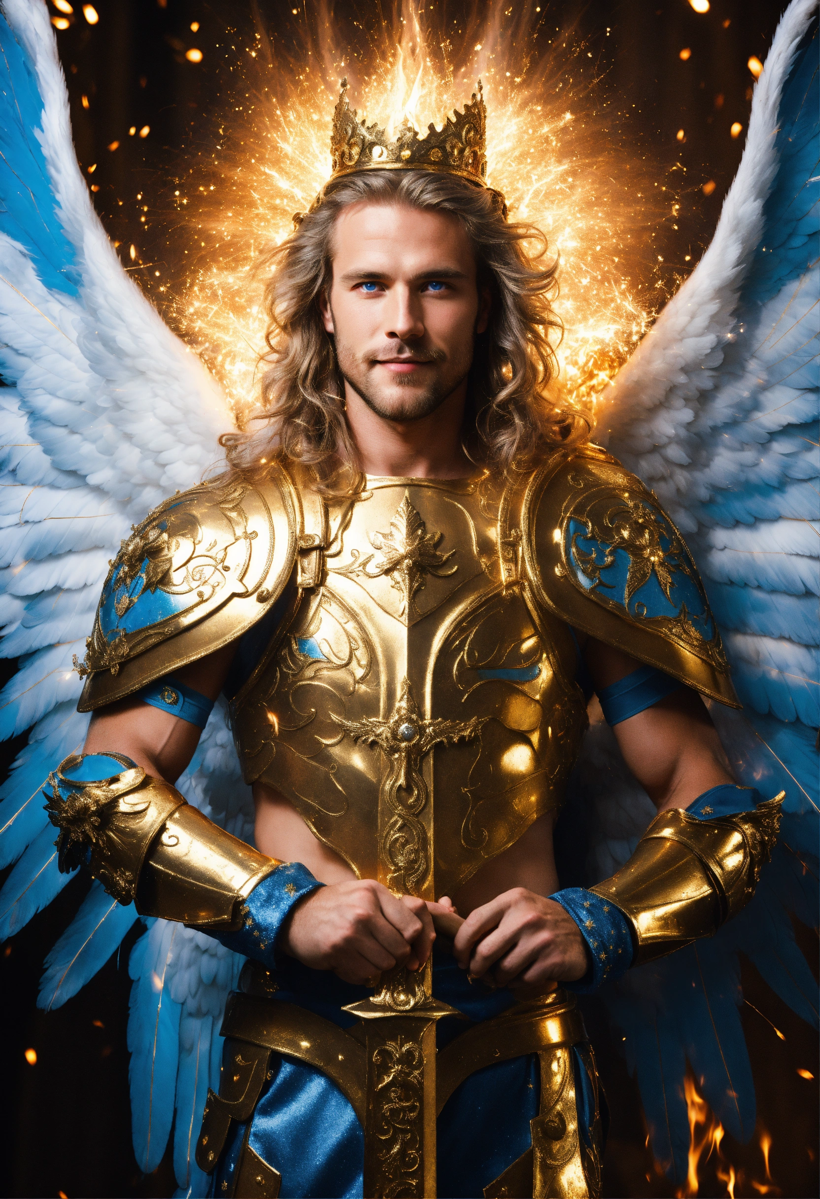 Lexica - Surrealistic photographic portrait of robust fit masculine ...