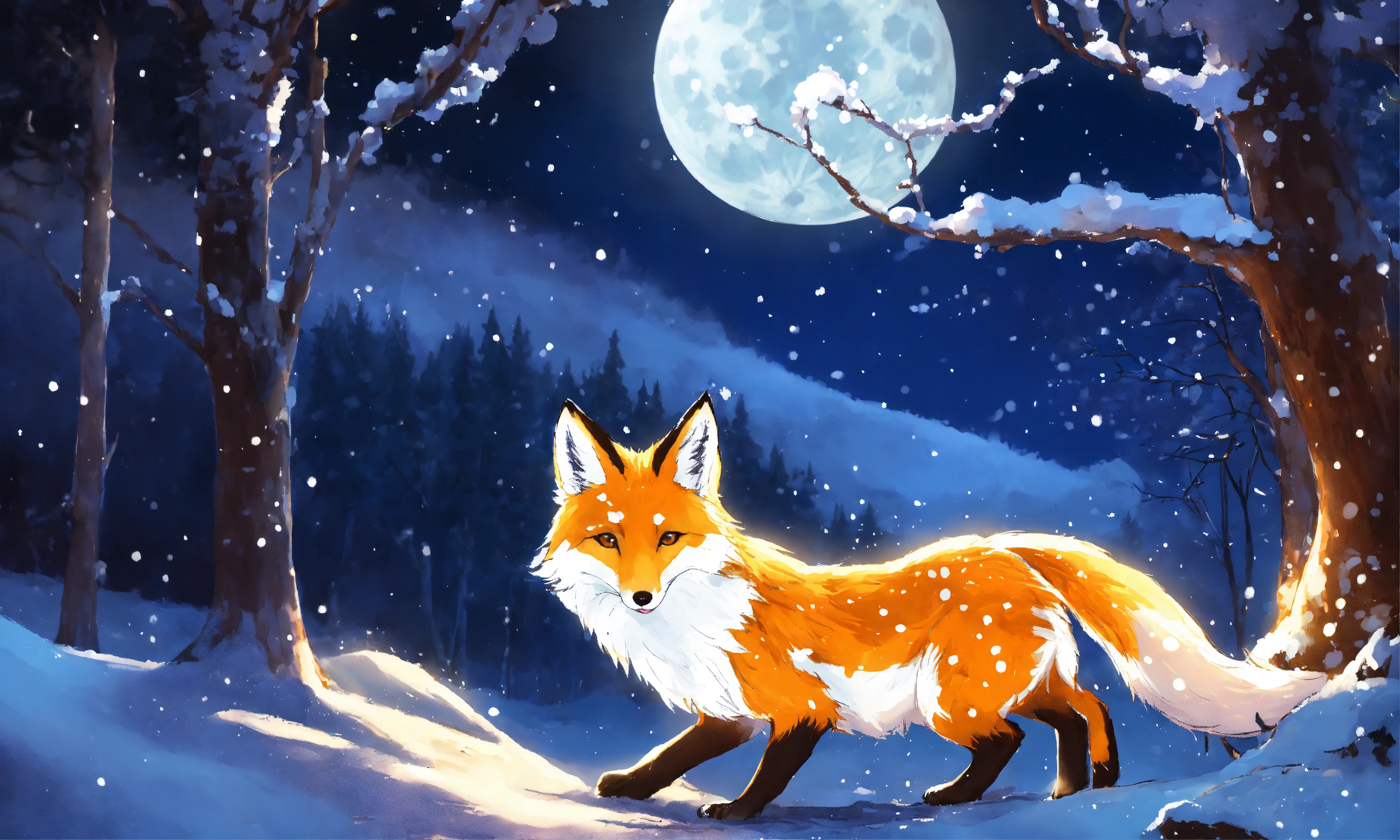 Lexica - White spotted Fox the wizard women, fantasy, anime 90 style ...