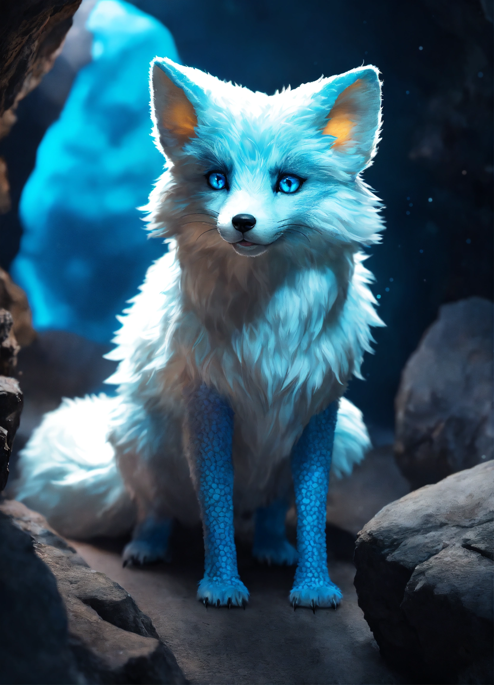 Lexica - A fluffy alien creature that is like an arctic fox with lizard ...