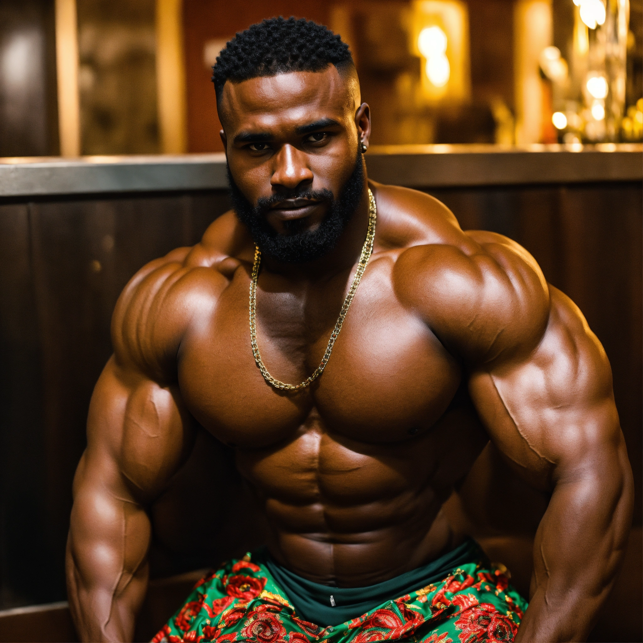 Lexica - 30-year-old Sudanese man with big muscles, big bodybuilder ...