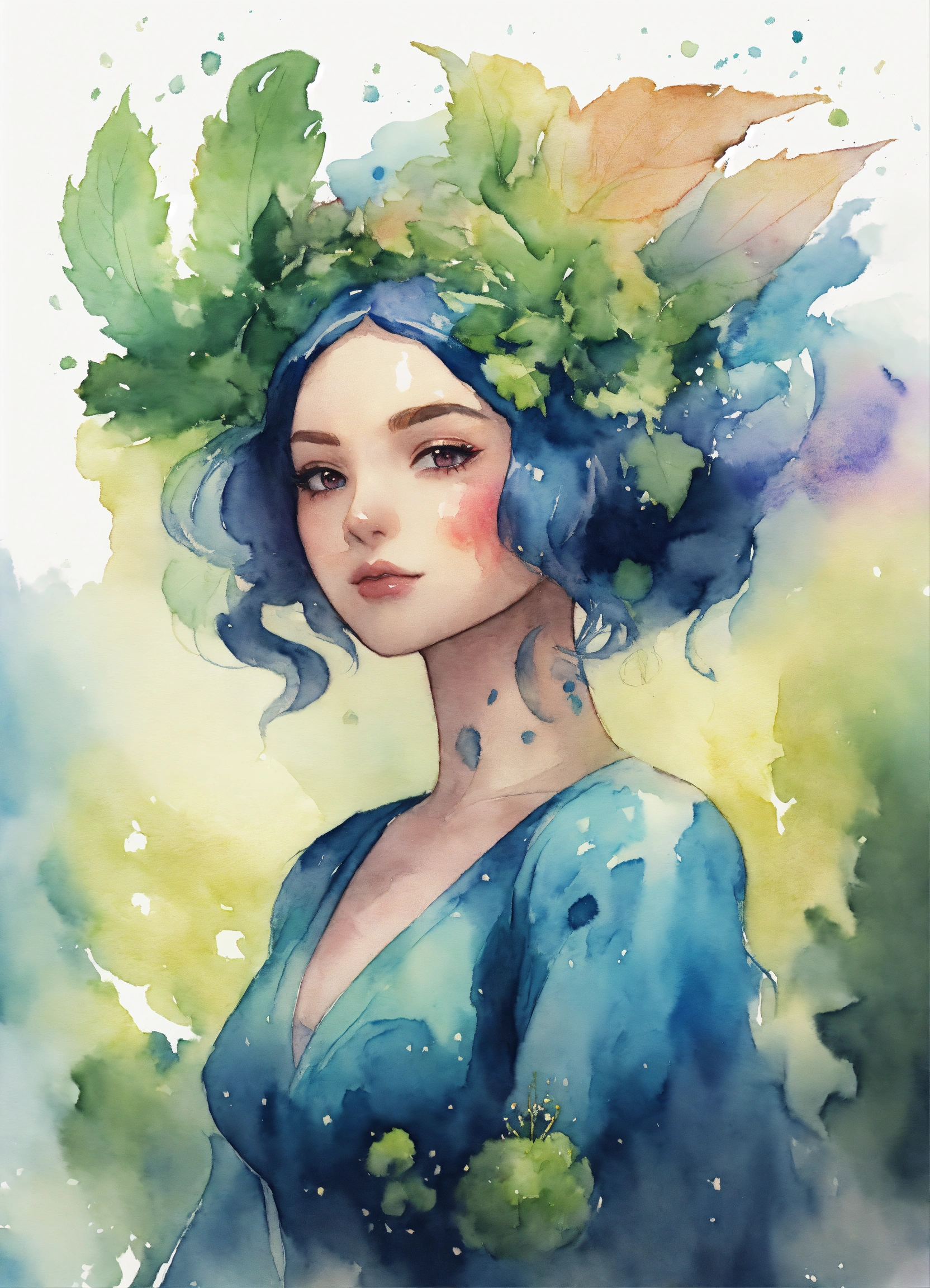 Lexica - The Oddish Pokemon, personified as a human princess with smoke ...