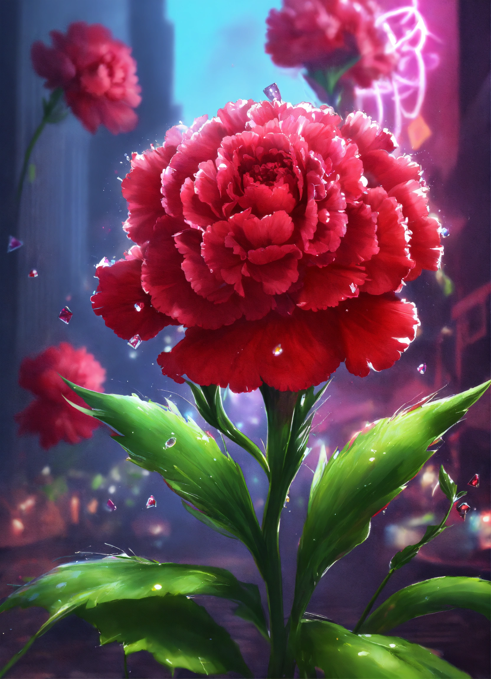 Lexica - Raining diamonds on red carnations, smokey, graffiti art, behance premium, behance hd ...