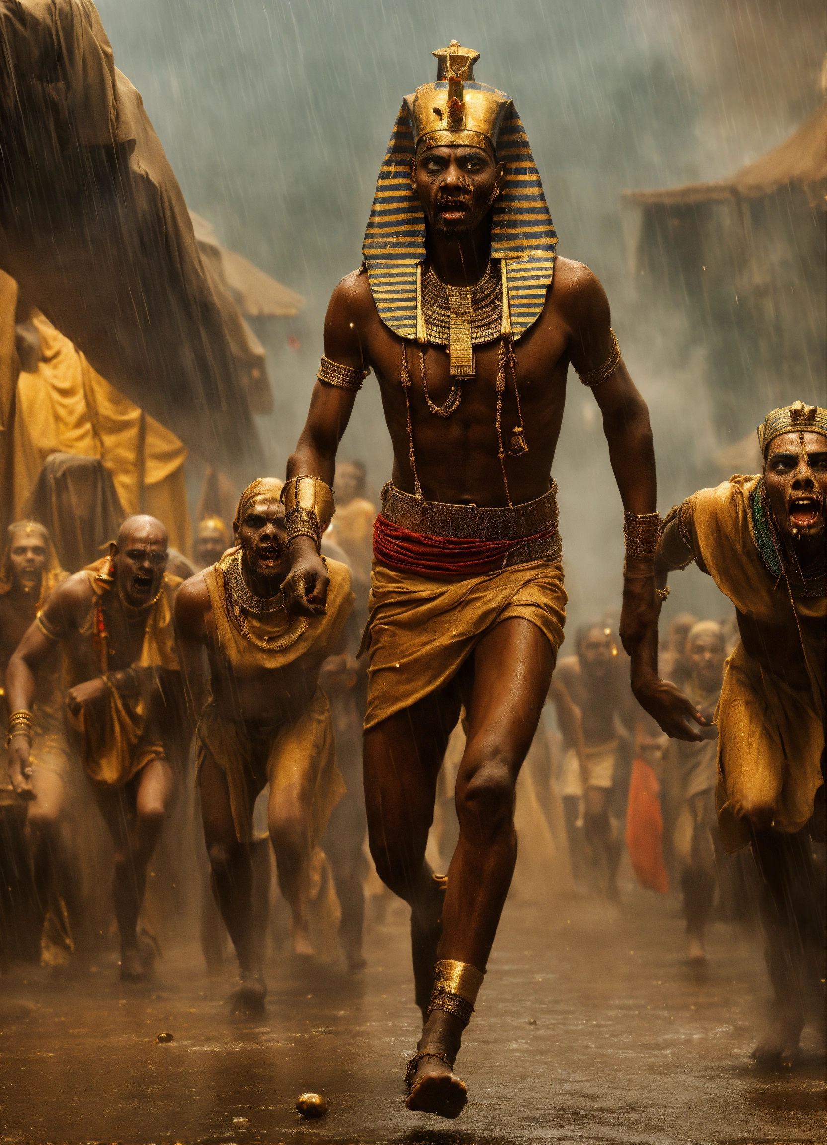 Lexica - Mummified Kemet Pharaoh zombies running after Kemet citizens ...