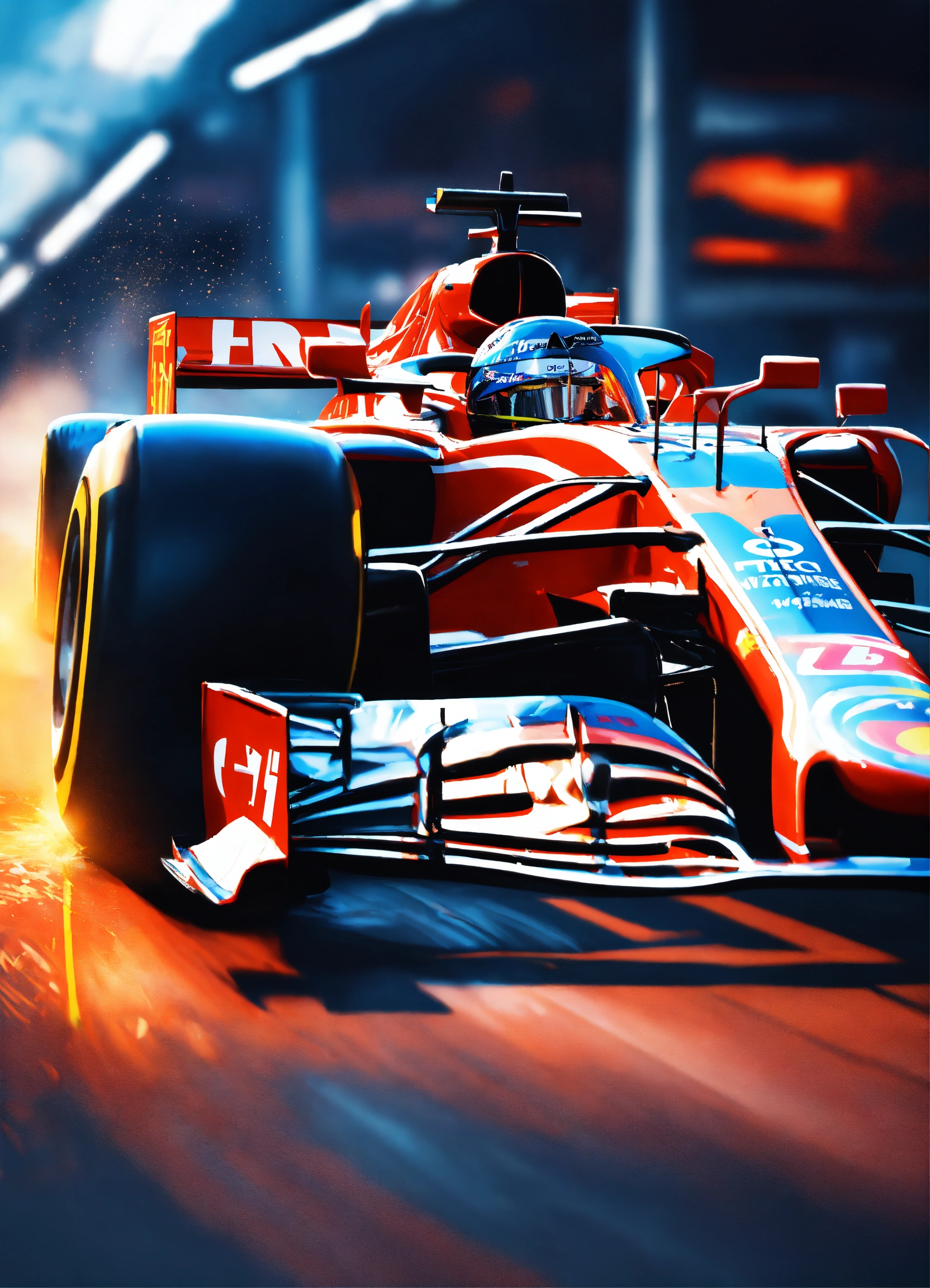 Lexica - High quality digital painting portrait of formula 1 car ...